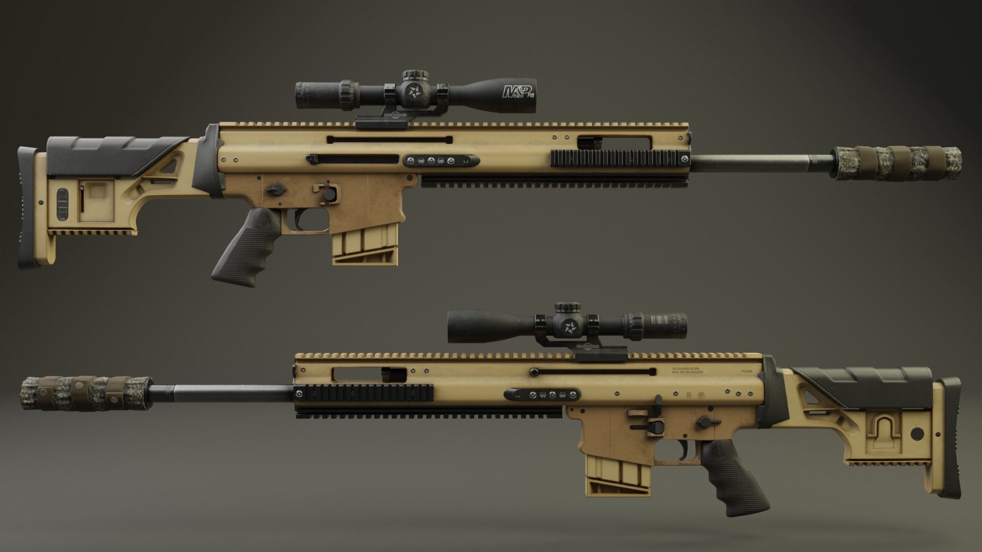 3D model SCAR 20S PBR VR / AR / low-poly | CGTrader