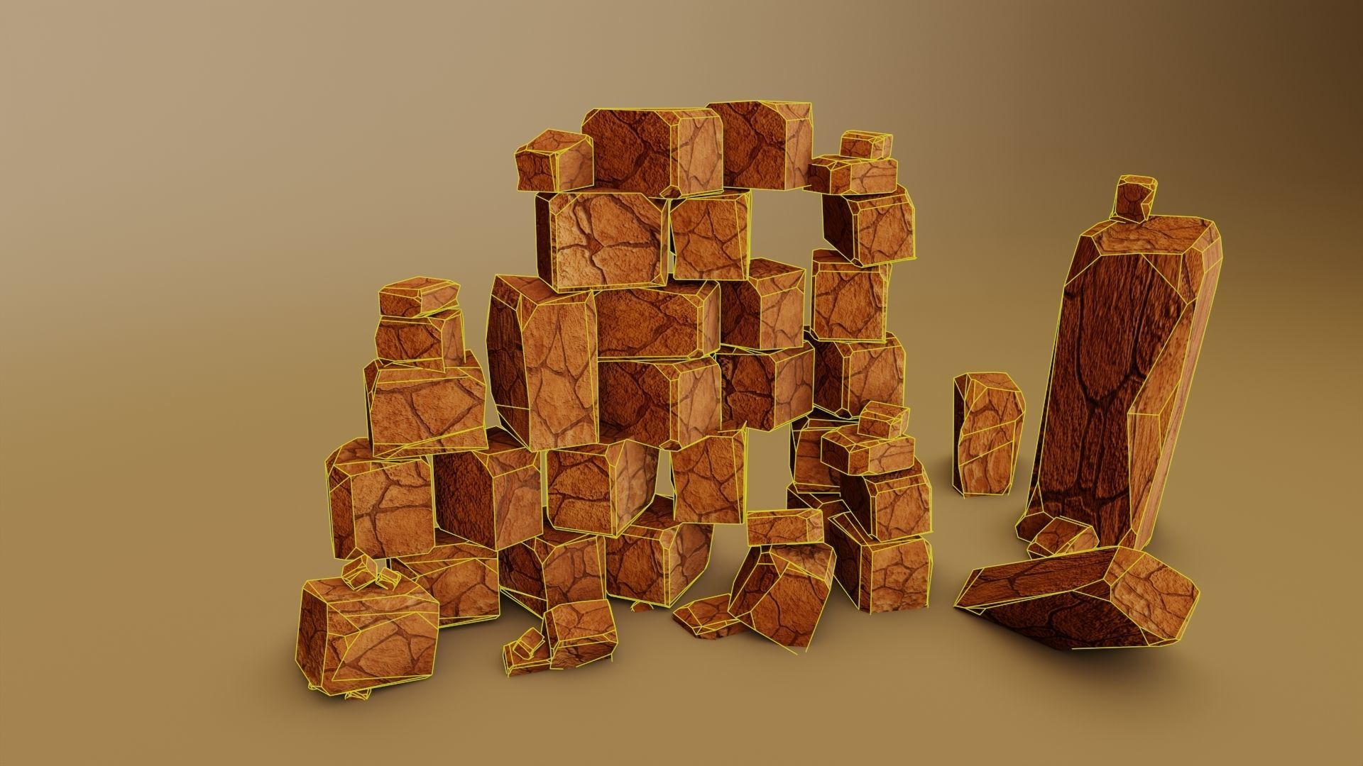 3D model Low-Poly Rocks - Stylized Rocks VR / AR / low-poly | CGTrader