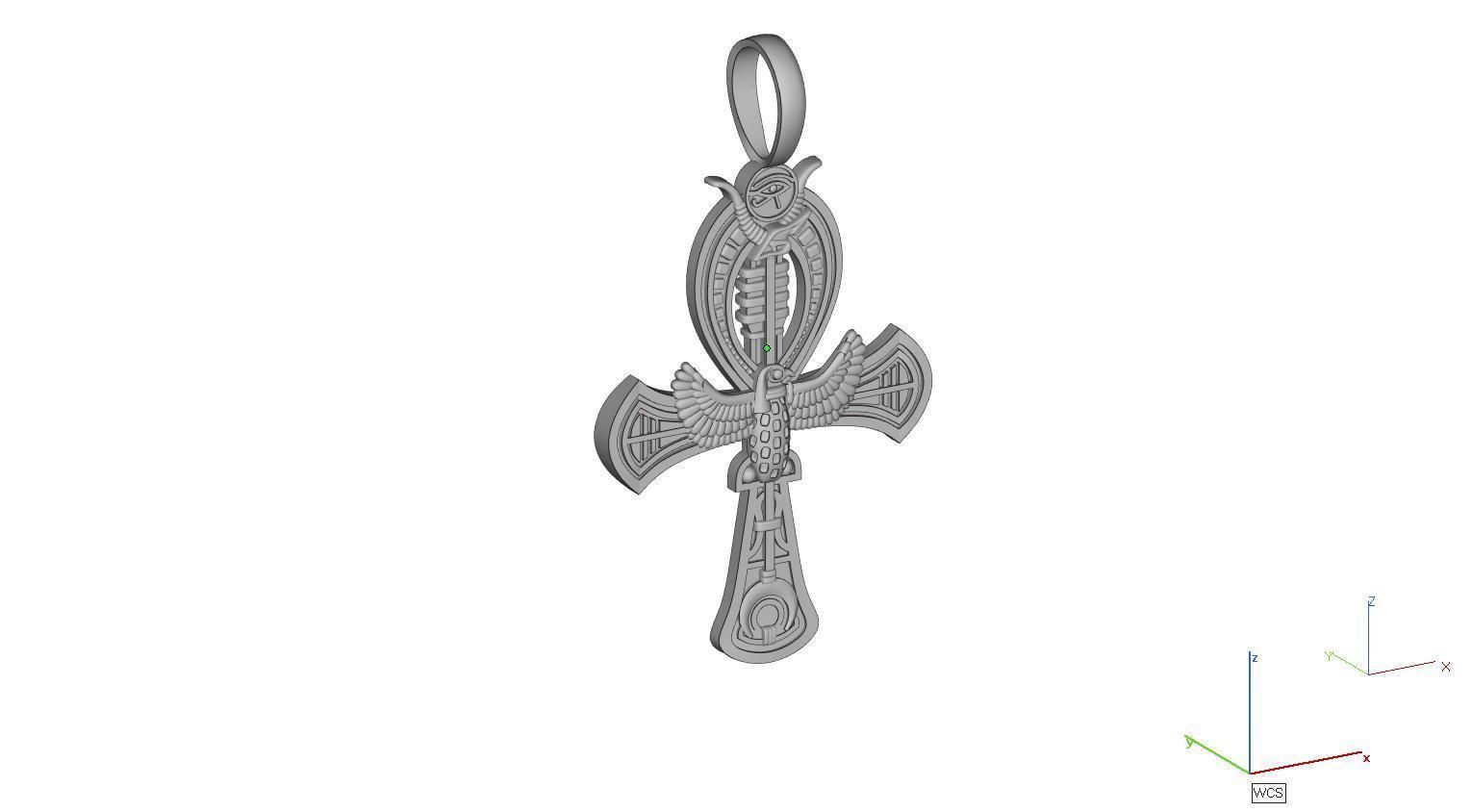 Ankh cross 3D model 3D printable | CGTrader