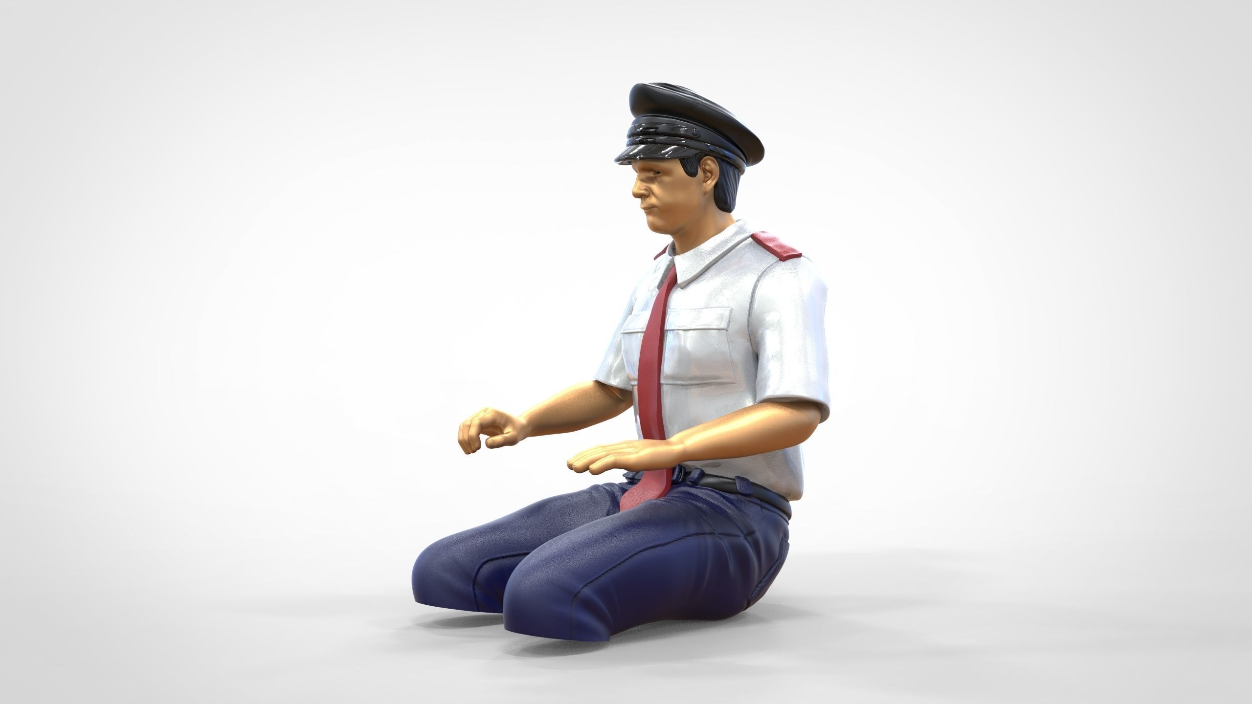 N2 City Train Driver 3D model 3D printable | CGTrader