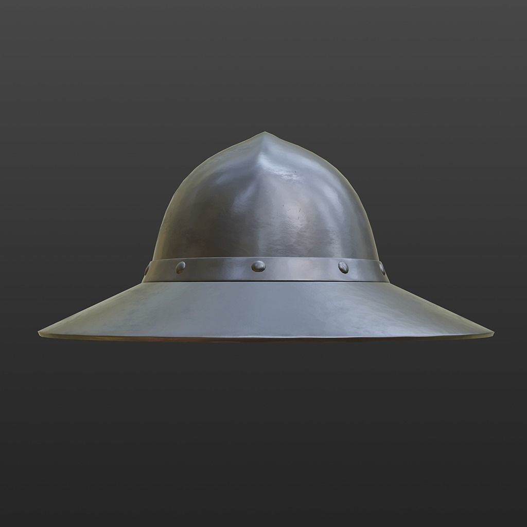4 medieval low-poly helmet free VR / AR / low-poly 3D model | CGTrader