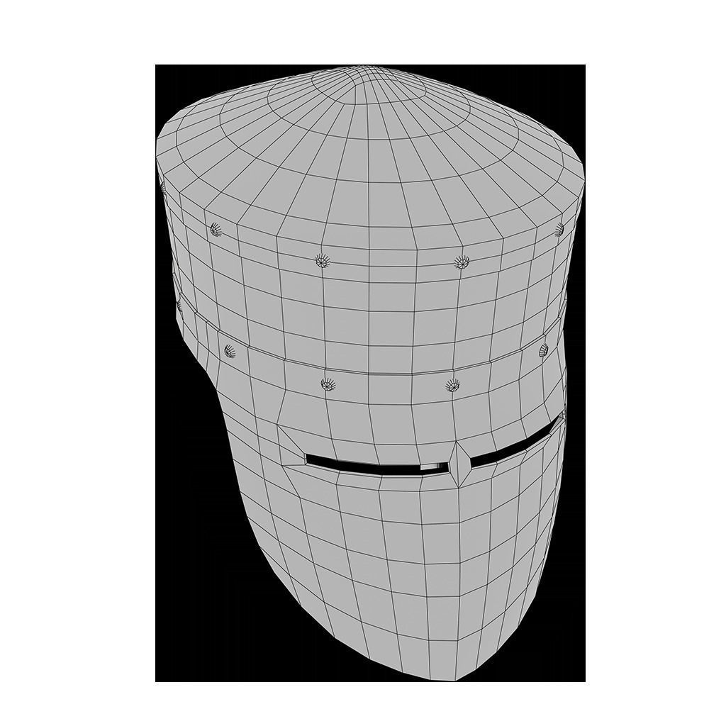 4 medieval low-poly helmet free VR / AR / low-poly 3D model | CGTrader