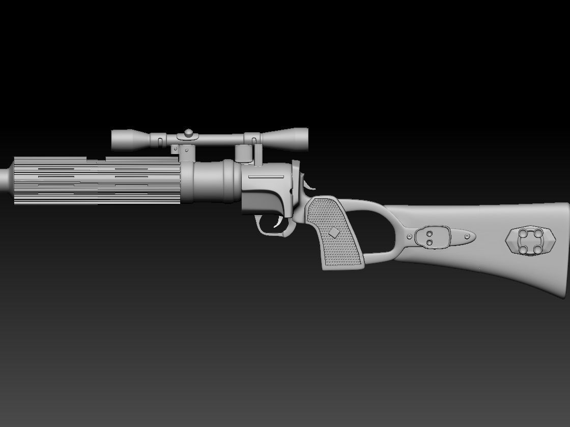 EE-3 Rifle - Boba Fett Rifle Blaster - Book of Boba Fett 3D model 3D ...