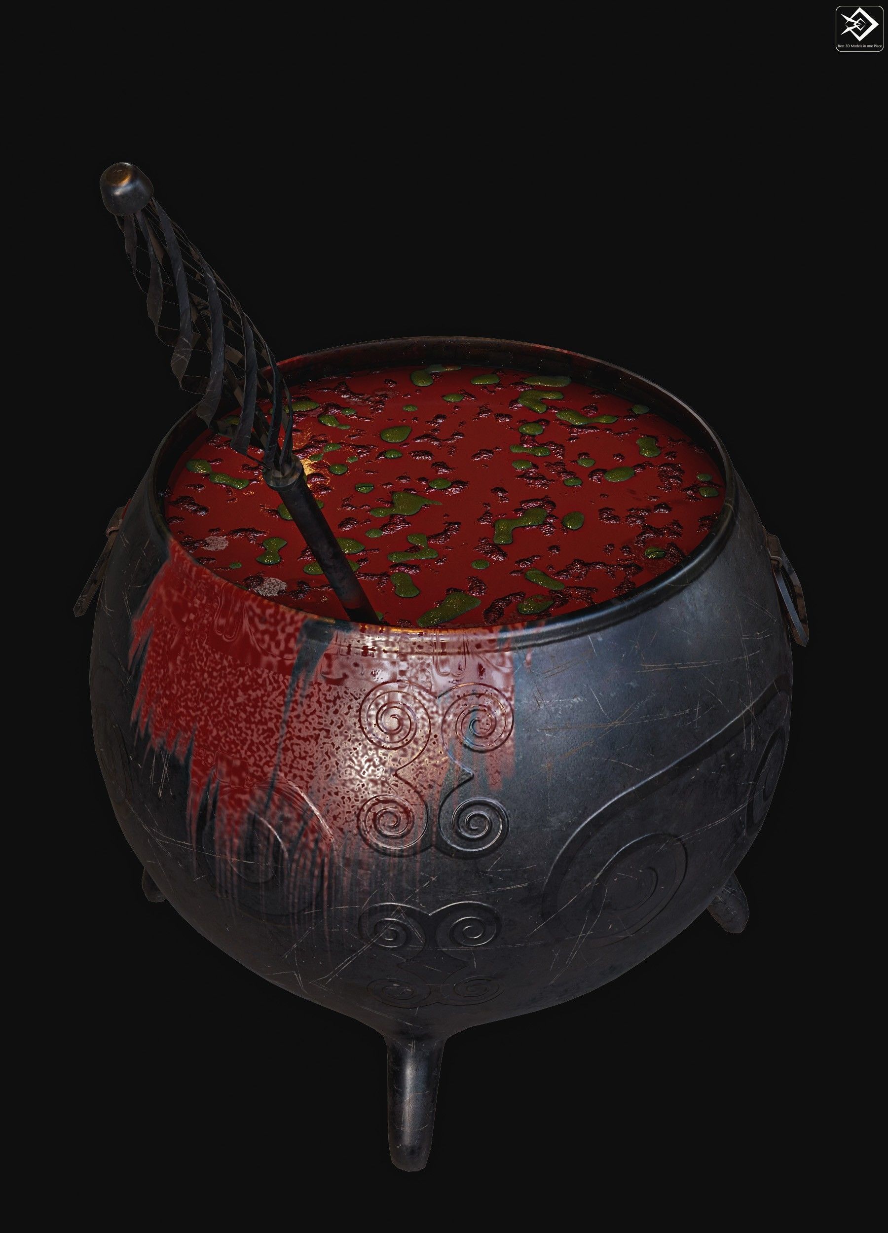 3D model Witch Magic Pot VR / AR / low-poly | CGTrader