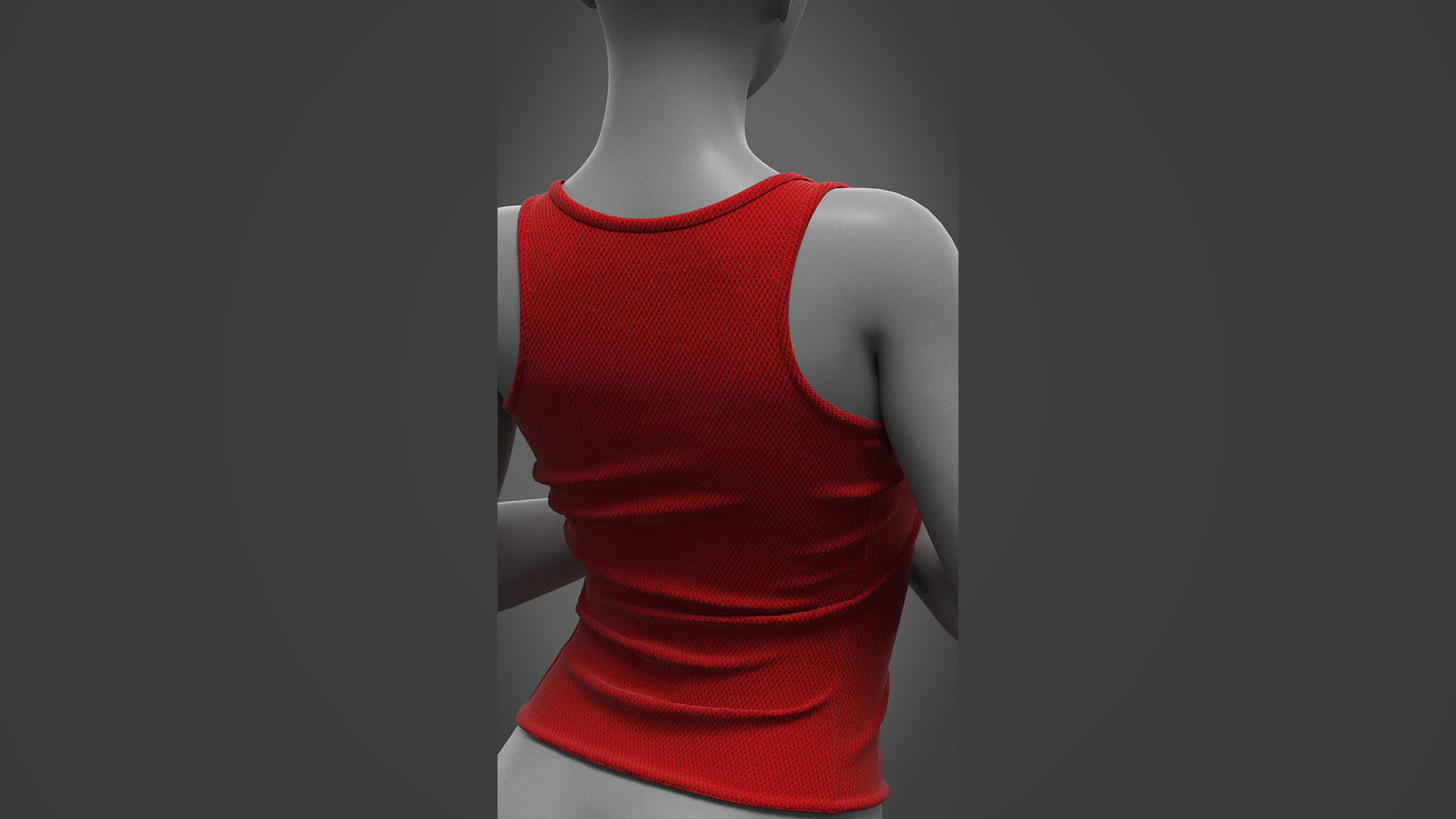 Female Tank Top free 3D model | CGTrader