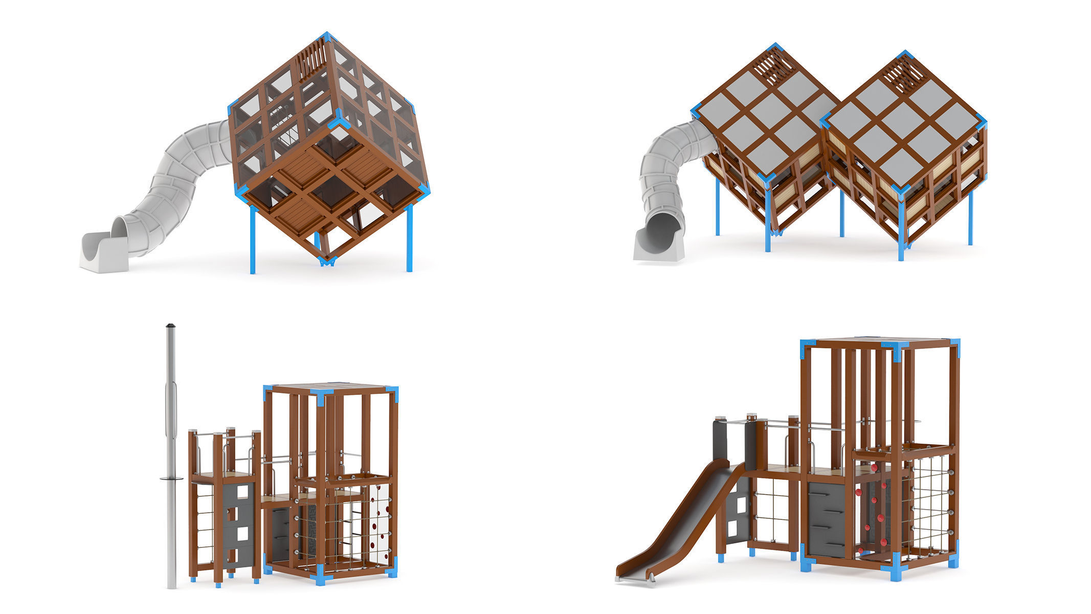 186 Playground Outdoor Lappset Collection 3D model | CGTrader