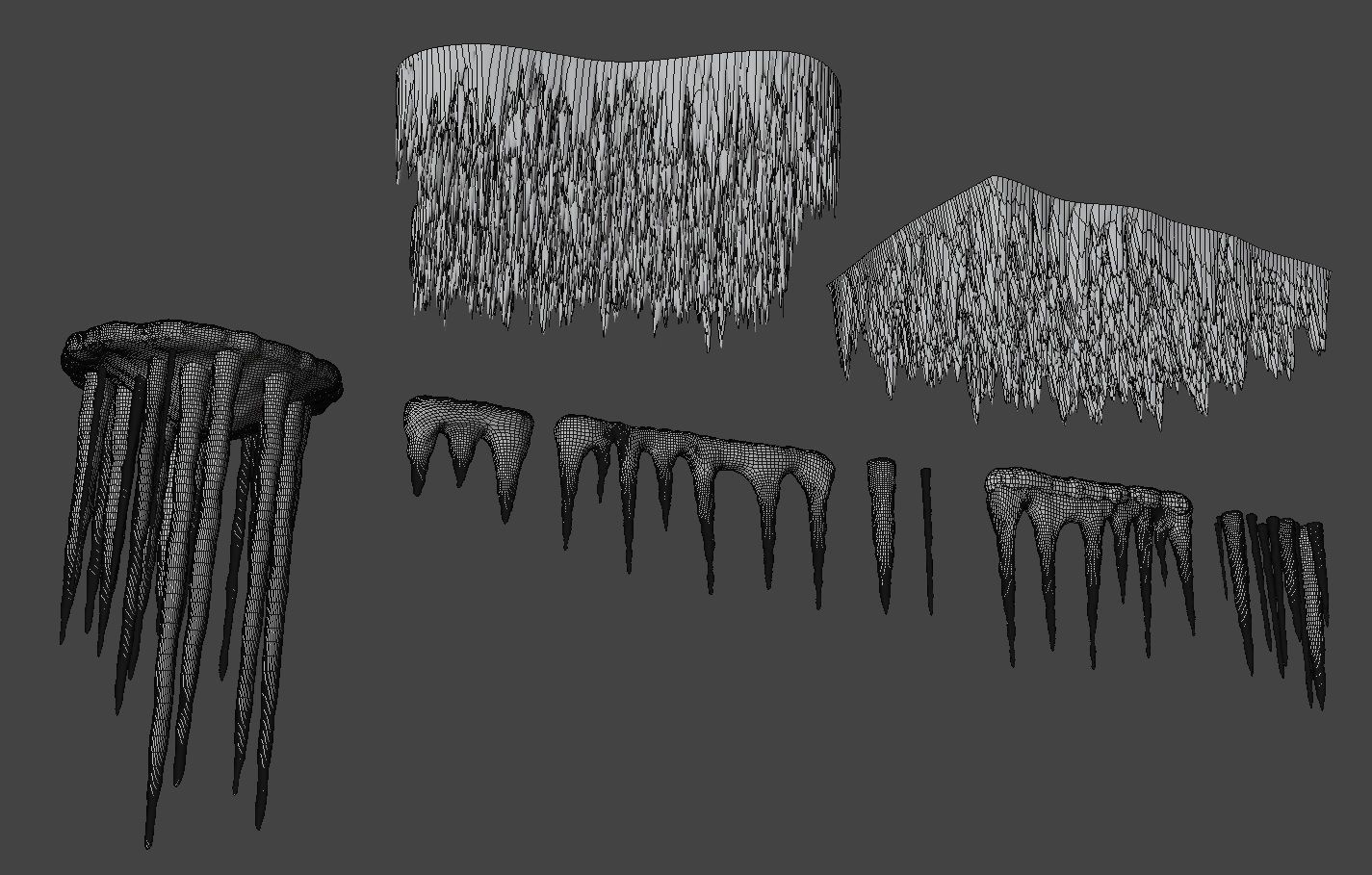 3D model Icicles Pack VR / AR / low-poly | CGTrader