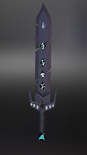 3D model Arugal sword with lights VR / AR / low-poly | CGTrader