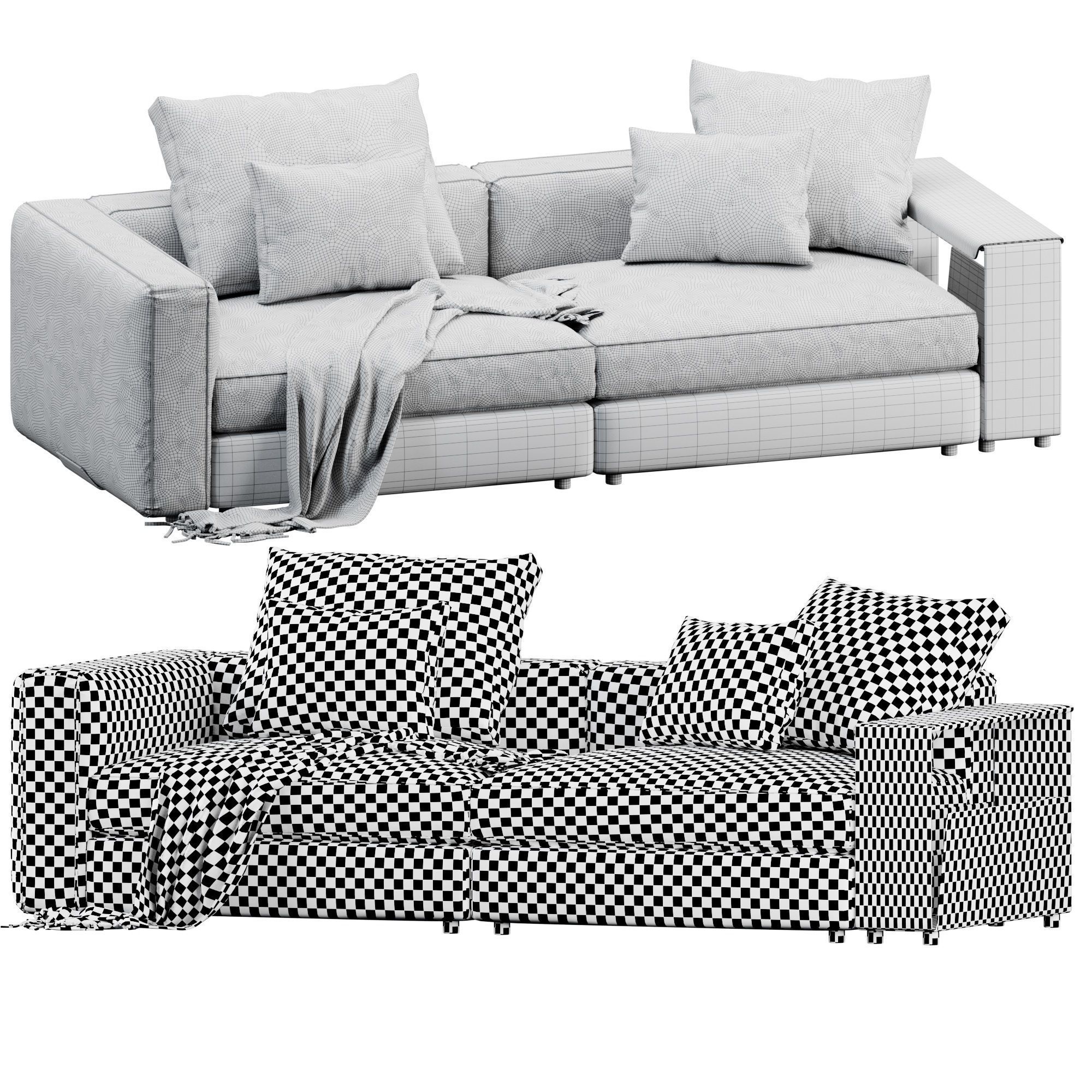 Flexform Harper 3D model | CGTrader