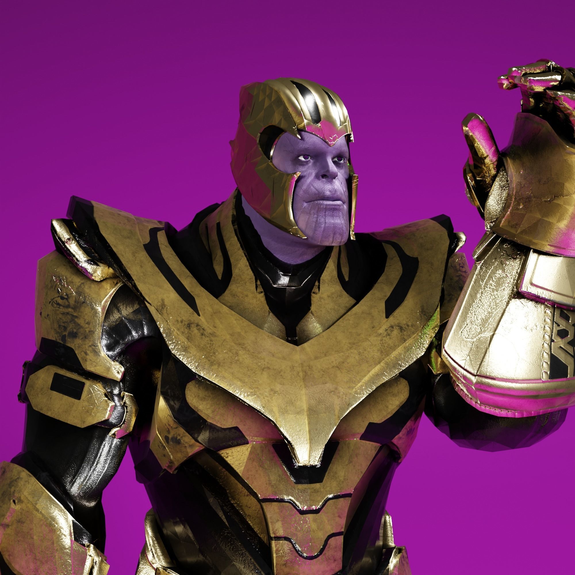 Thanos free VR / AR / low-poly 3D model animated rigged | CGTrader
