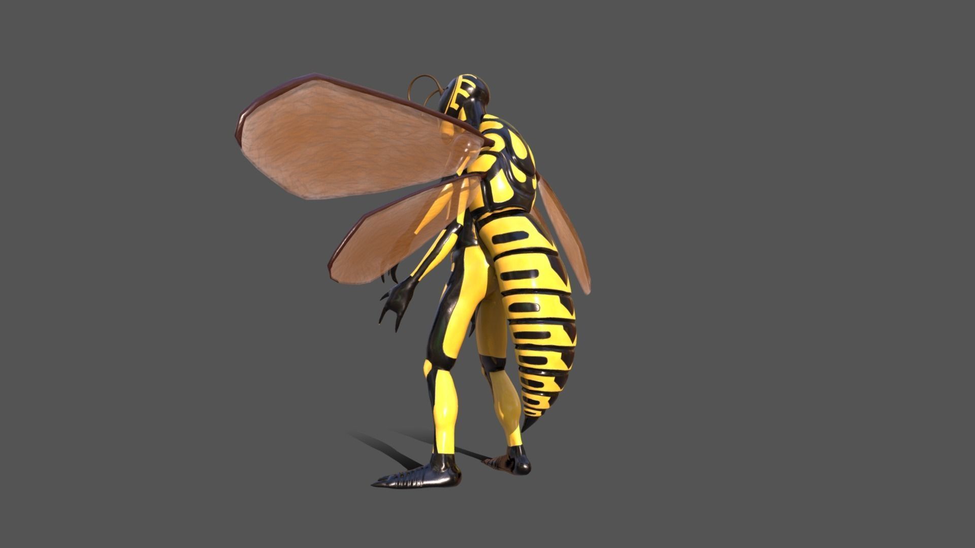3D model Yellow Jacket Fly VR / AR / low-poly | CGTrader