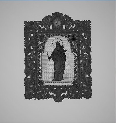 icon Deva Maria helper of christians 3D model 3D printable | CGTrader