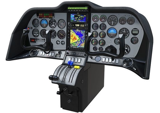 Aircraft Control Panel 3 3D model | CGTrader