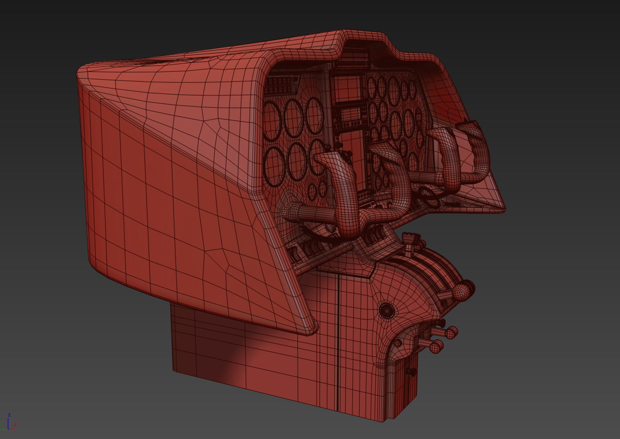 Aircraft Control Panel 3 3D model | CGTrader