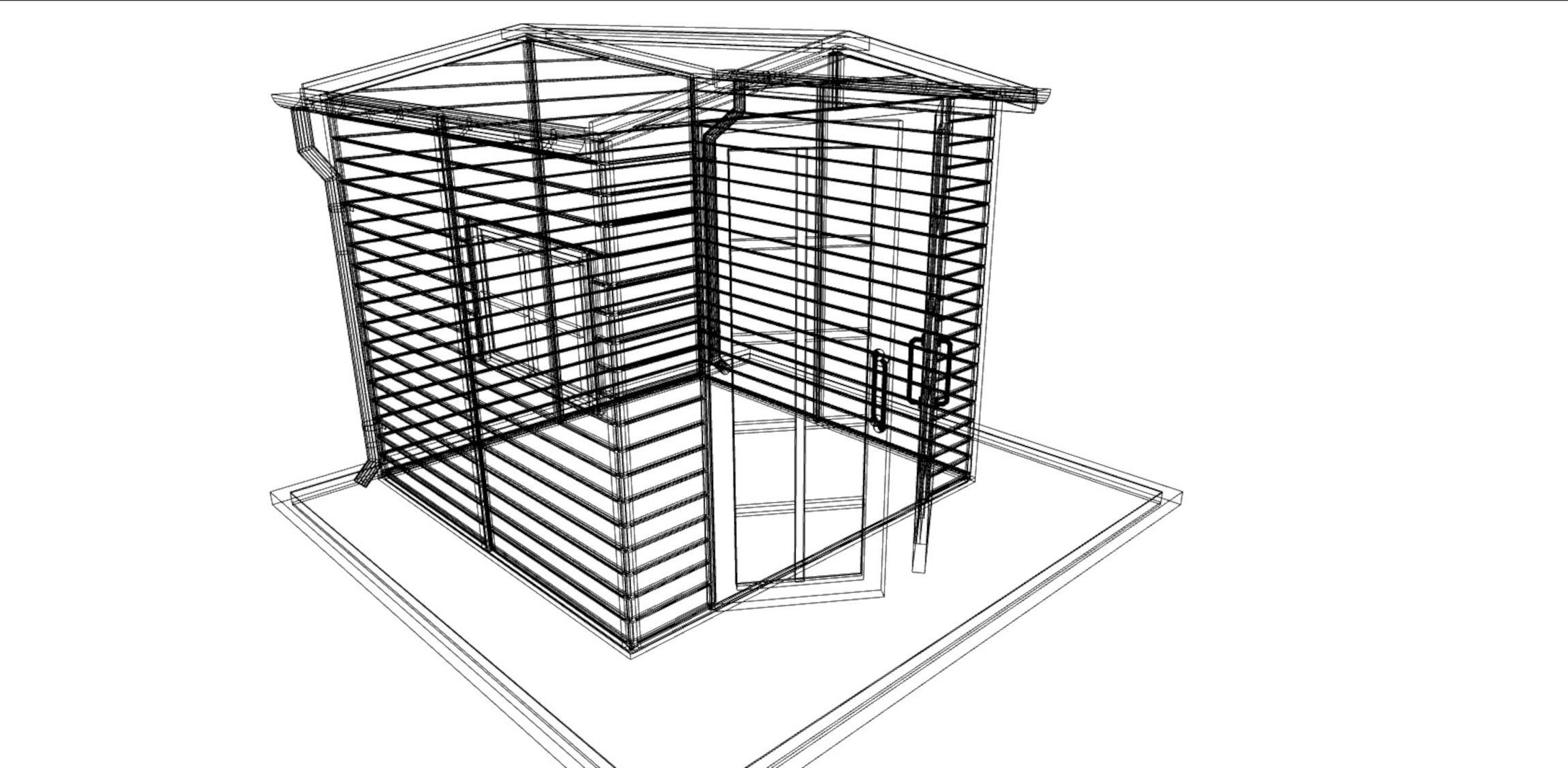 wooden garden house 3D model | CGTrader
