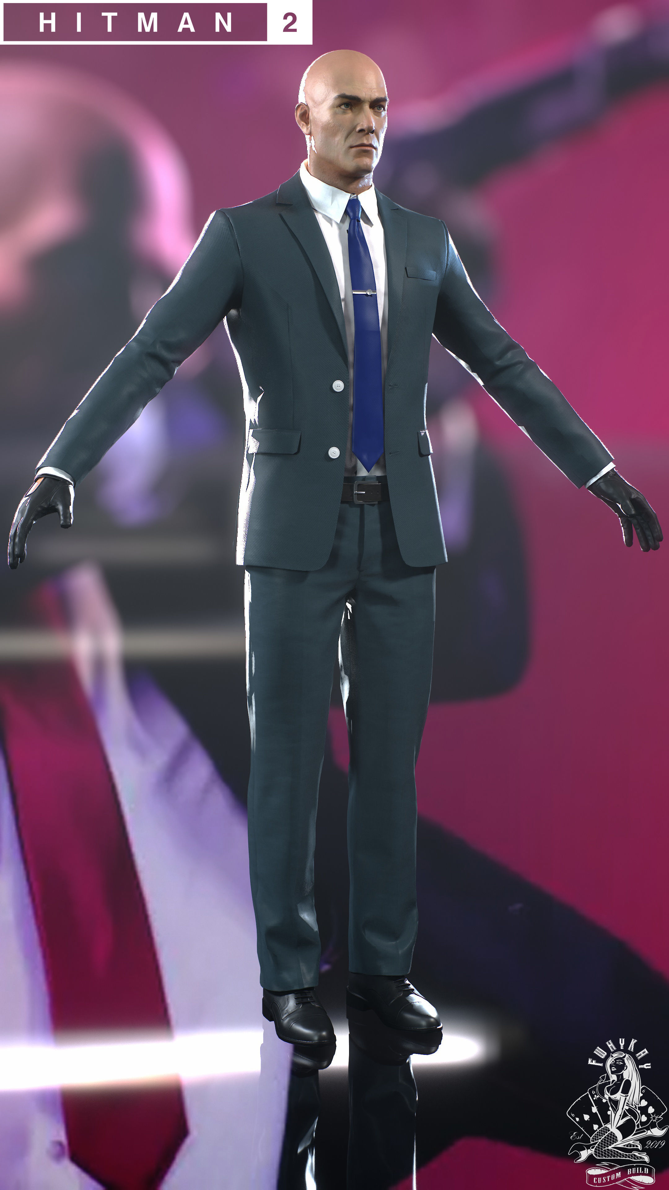 Hitman - man in suit 3D model | CGTrader
