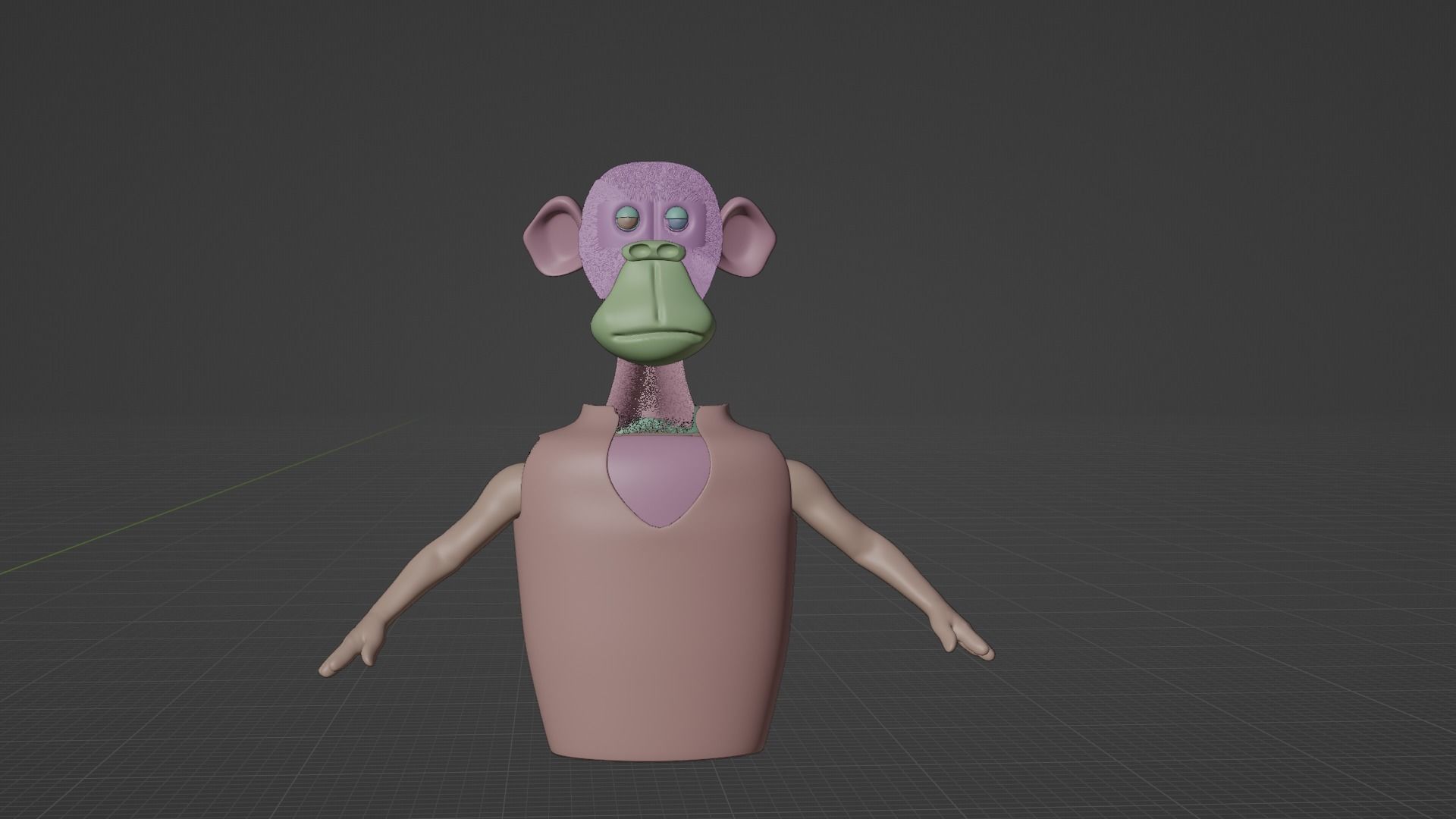 monkey nft 3D model | CGTrader