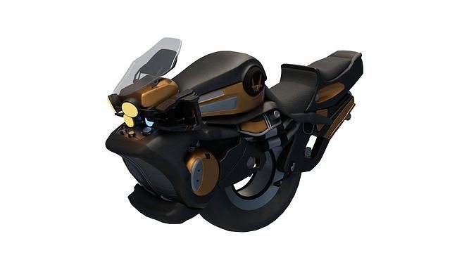 Gyro Sci-Fi Bike 3D model | CGTrader