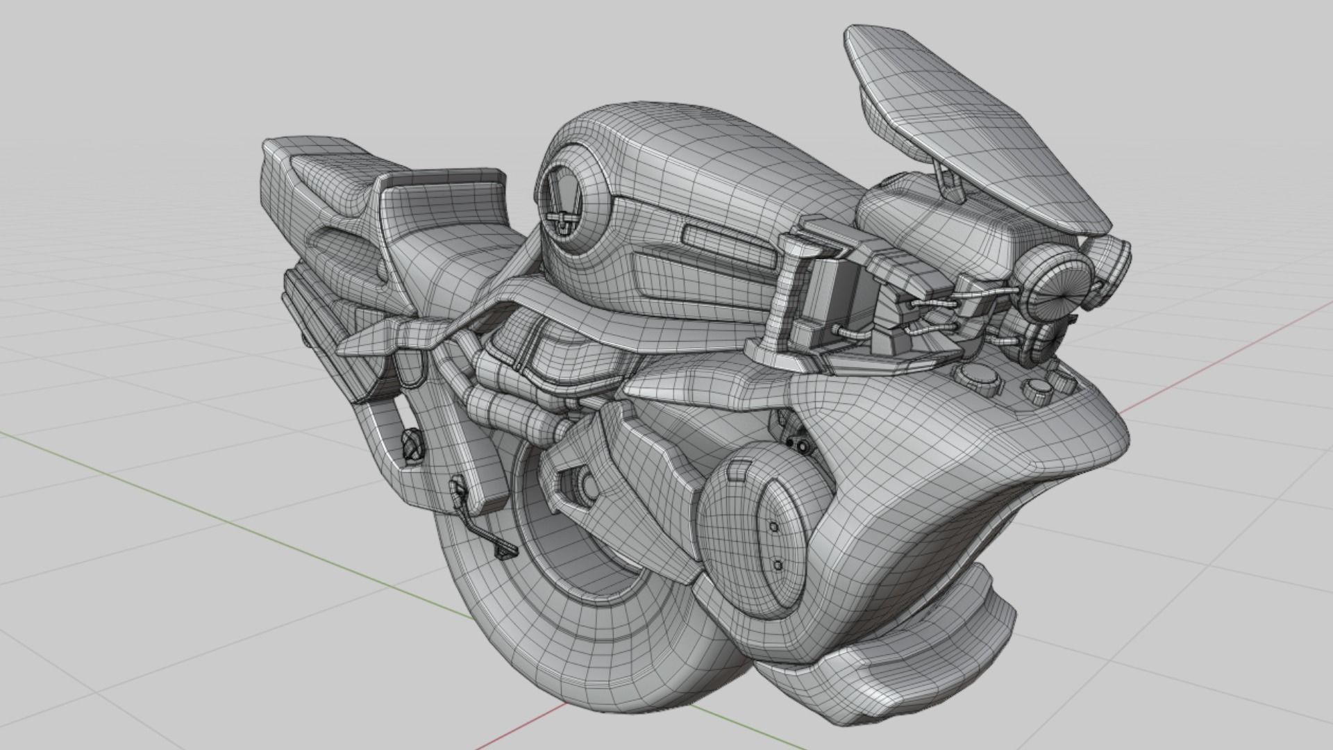 Gyro Sci-Fi Bike 3D model | CGTrader