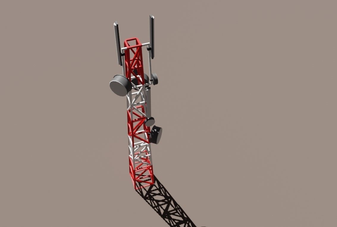 3D model Cell Tower - Torre de Celular VR / AR / low-poly | CGTrader
