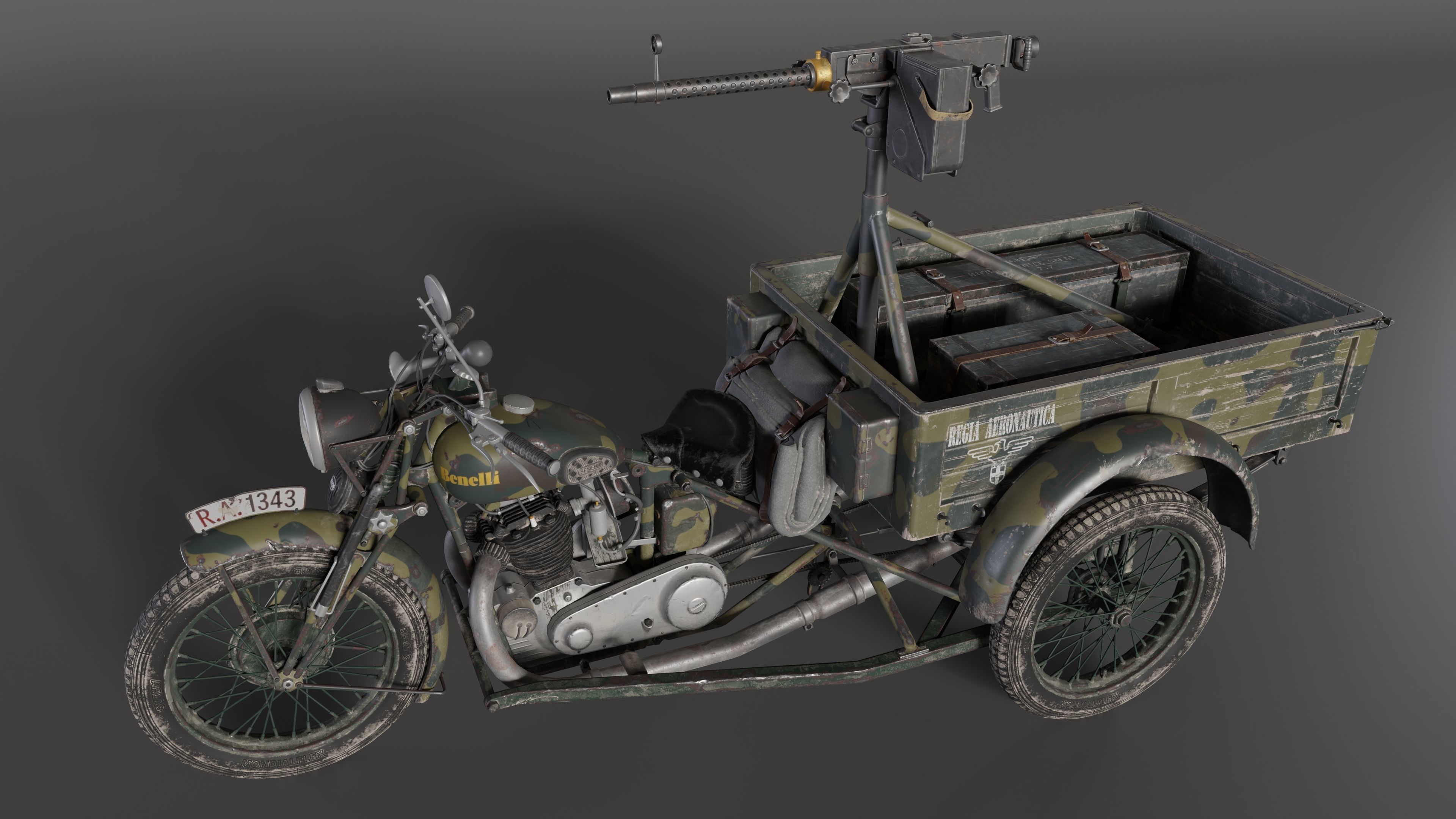 3D model Benelli M36 Motorcycle VR / AR / low-poly | CGTrader