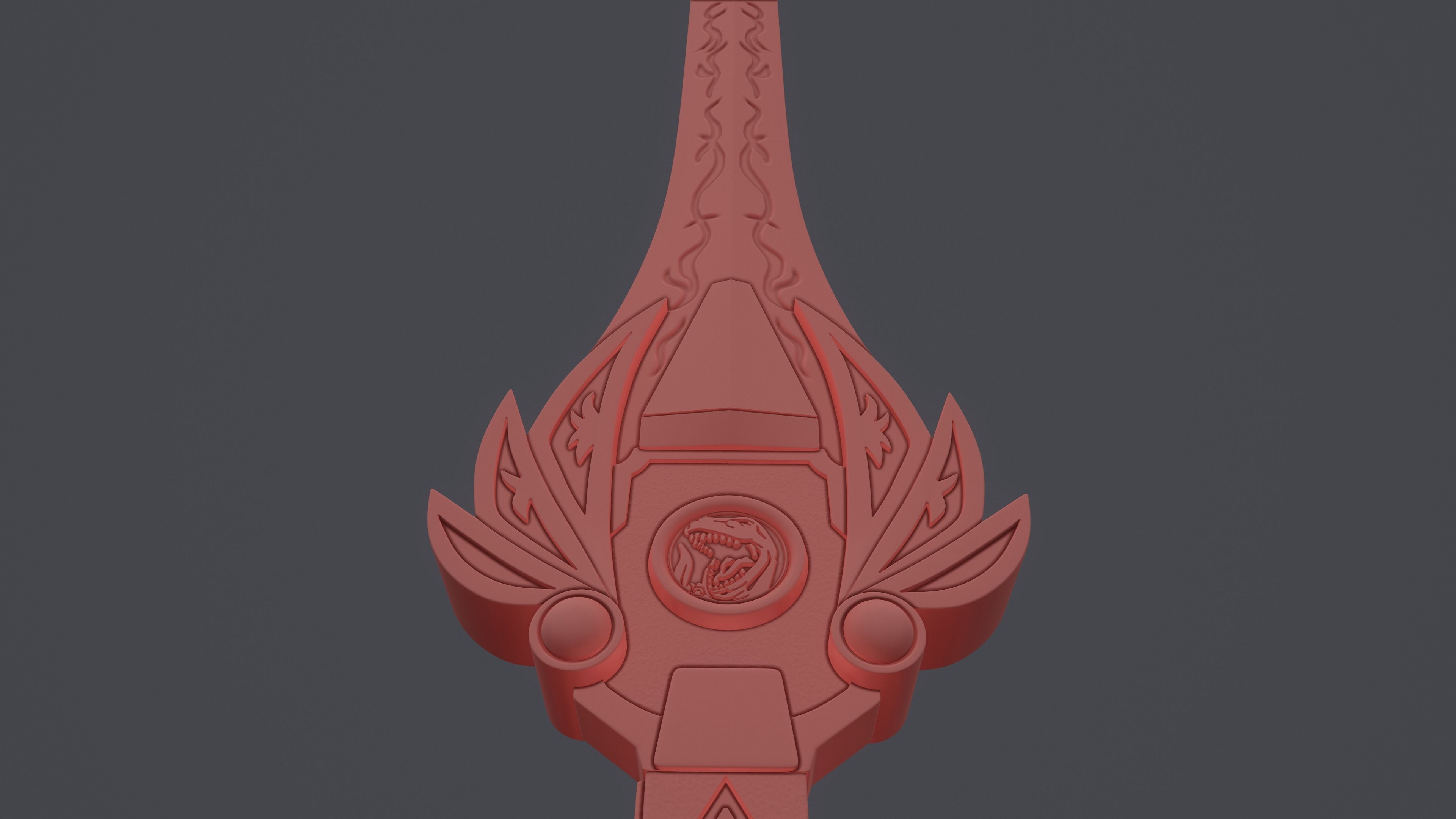 Power Rangers Legacy Red Ranger Sword 3D model 3D printable | CGTrader