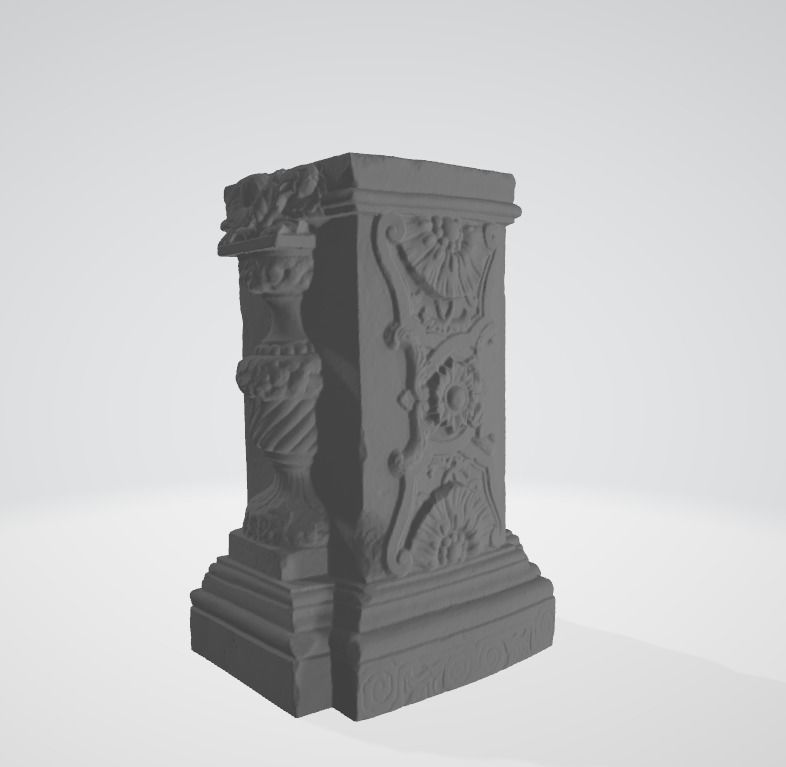 column ornate 3D model 3D printable | CGTrader