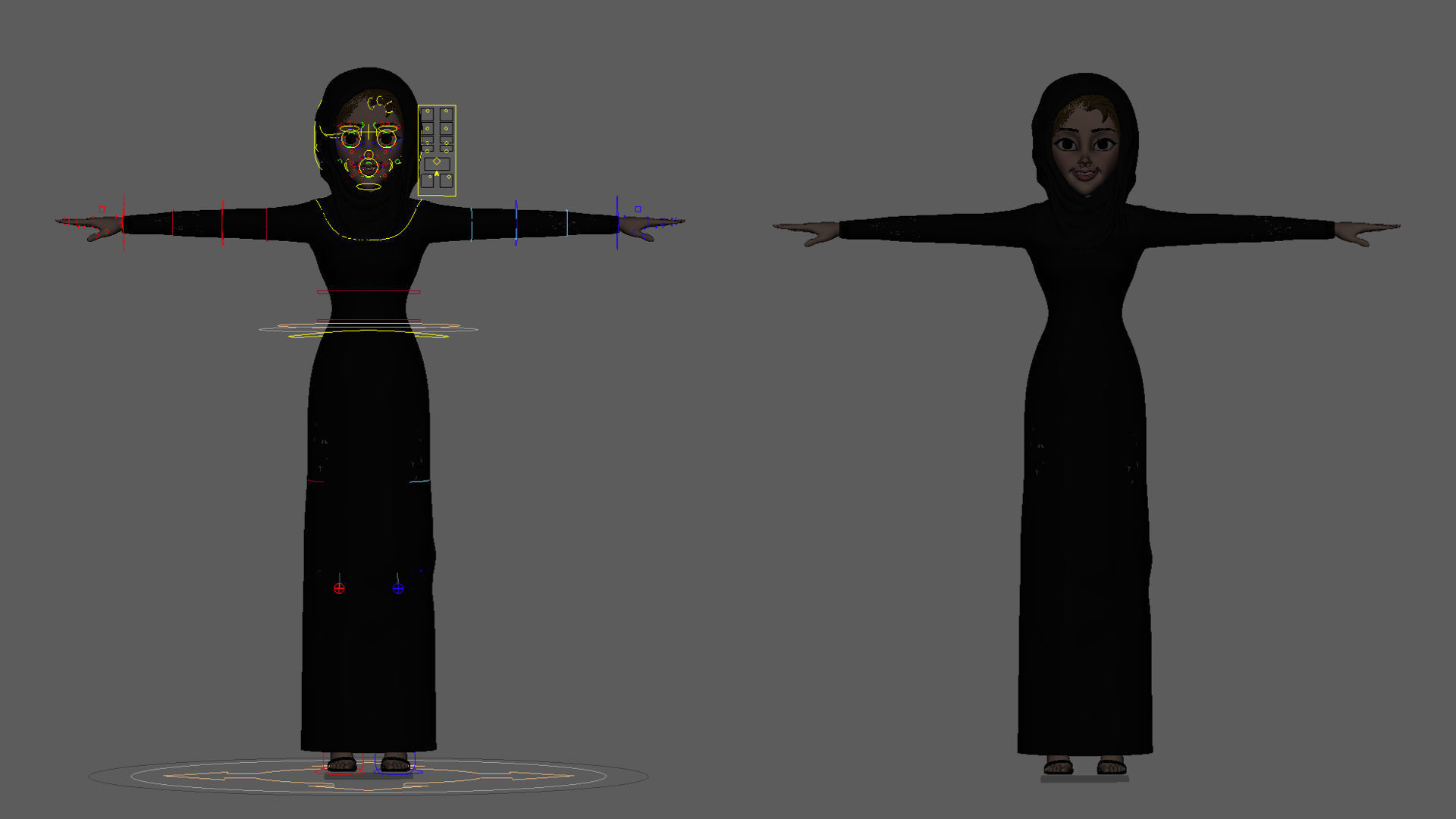 Stylized Ethnic Rigs - Arab - Middle East 3D model rigged | CGTrader