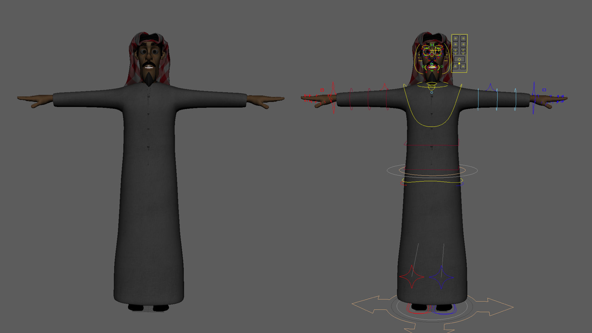 Stylized Ethnic Rigs - Arab - Middle East 3D model rigged | CGTrader