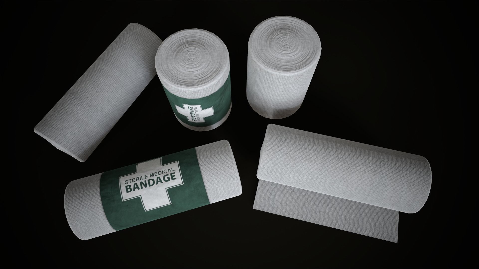 3D model Sterile medical bandages VR / AR / low-poly | CGTrader