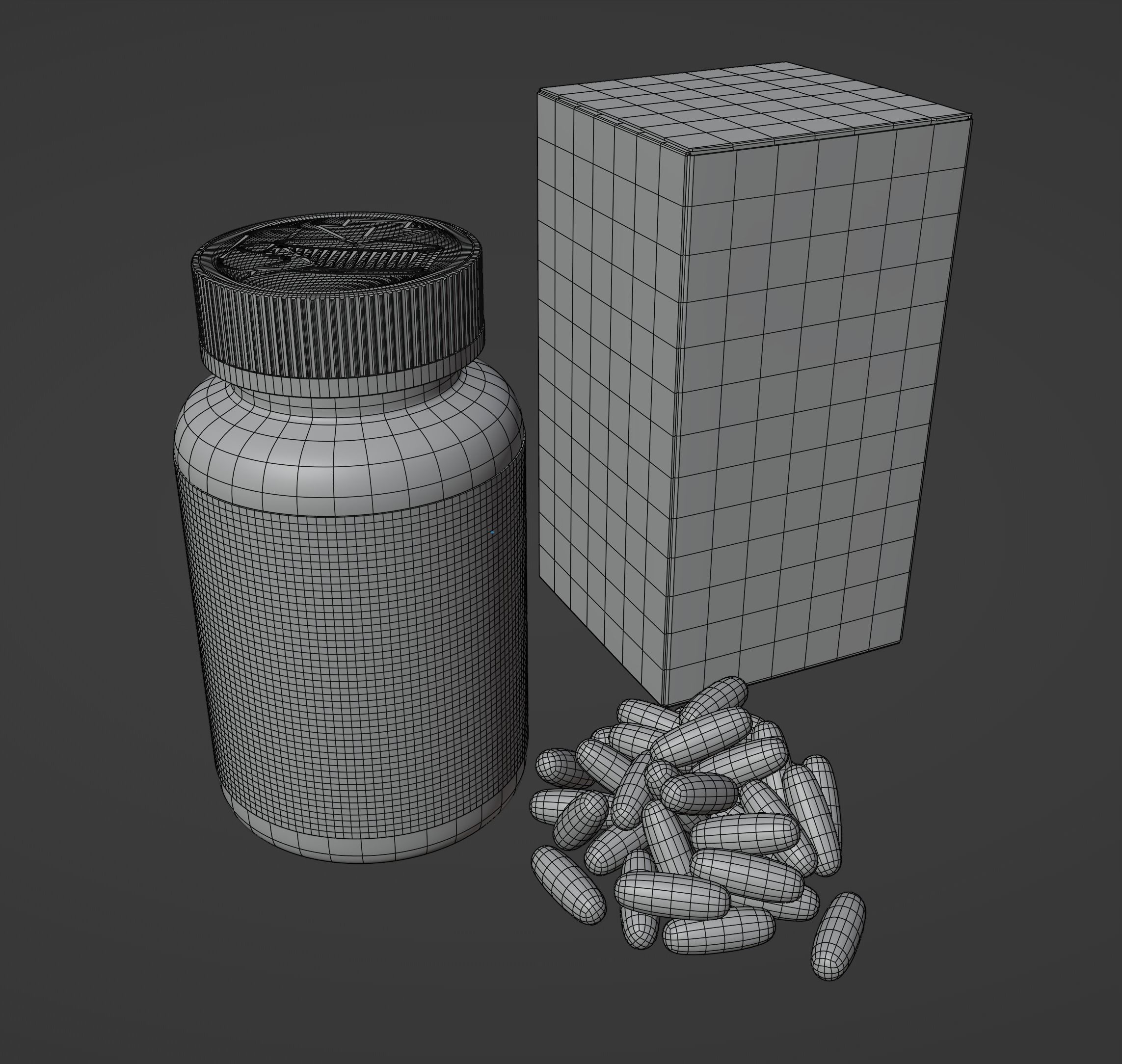 Dietary Nutritional Supplement 3D model | CGTrader