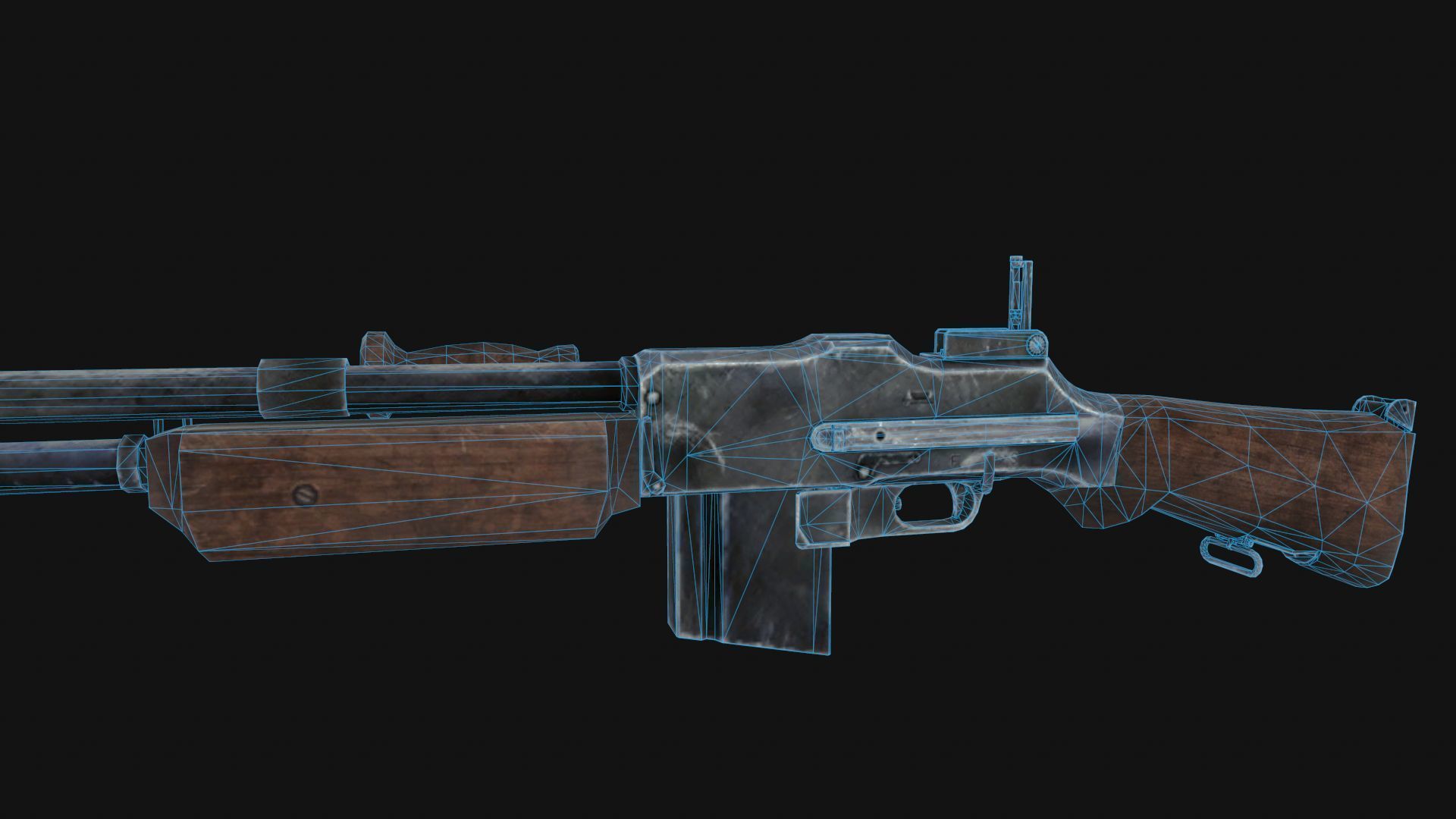 3D model Browning M1918 VR / AR / low-poly | CGTrader