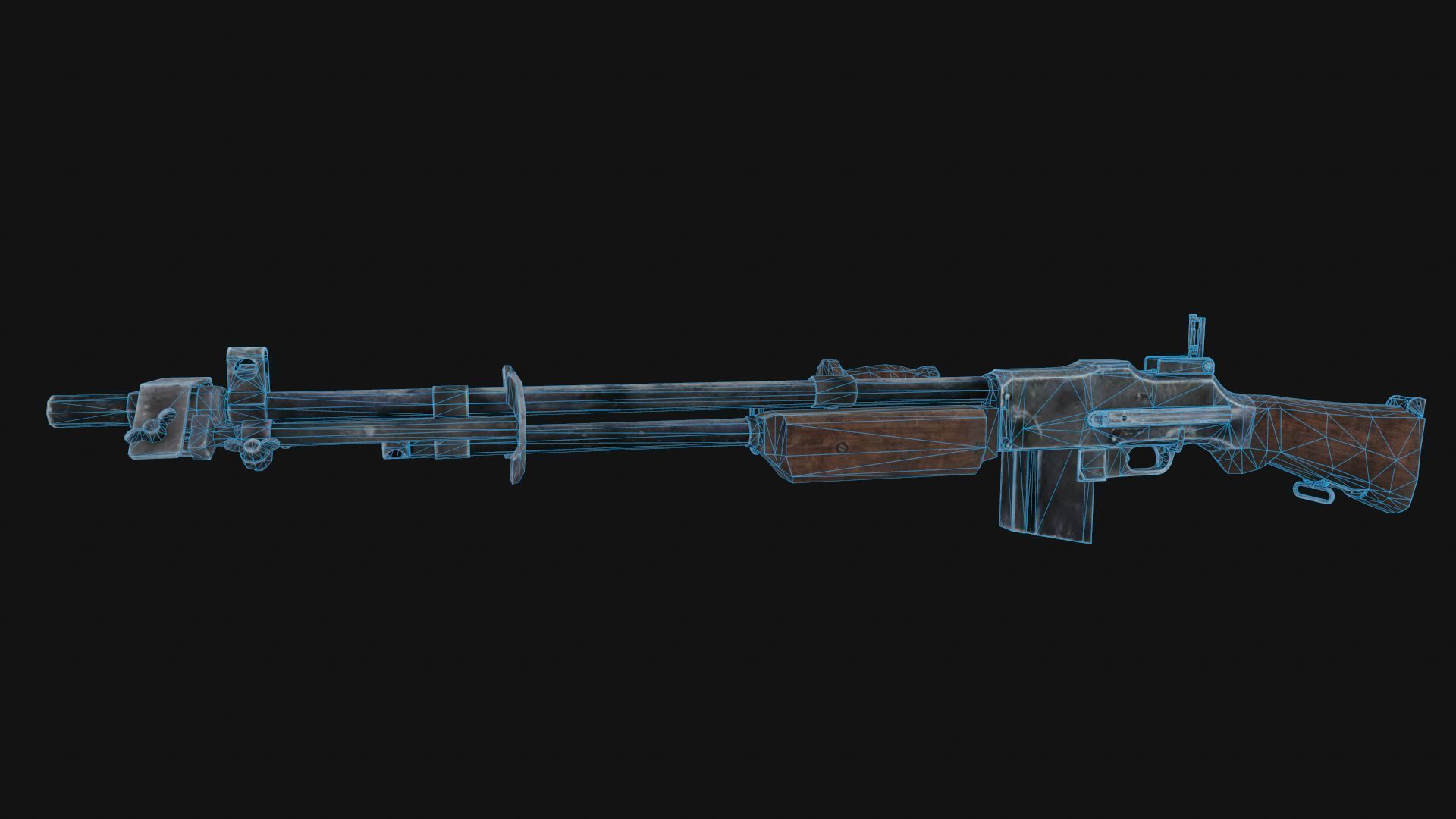 3D model Browning M1918 VR / AR / low-poly | CGTrader