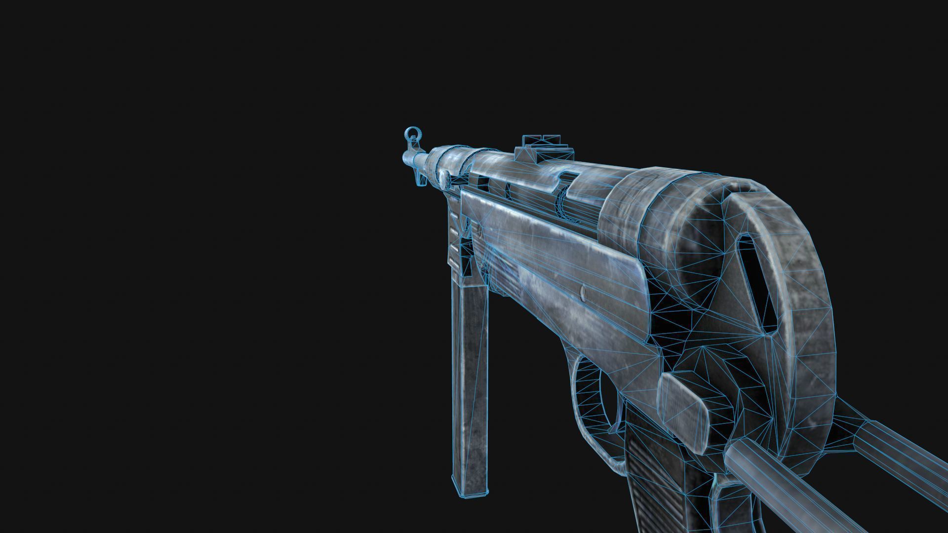 3D model Submachine gun MP40 VR / AR / low-poly | CGTrader