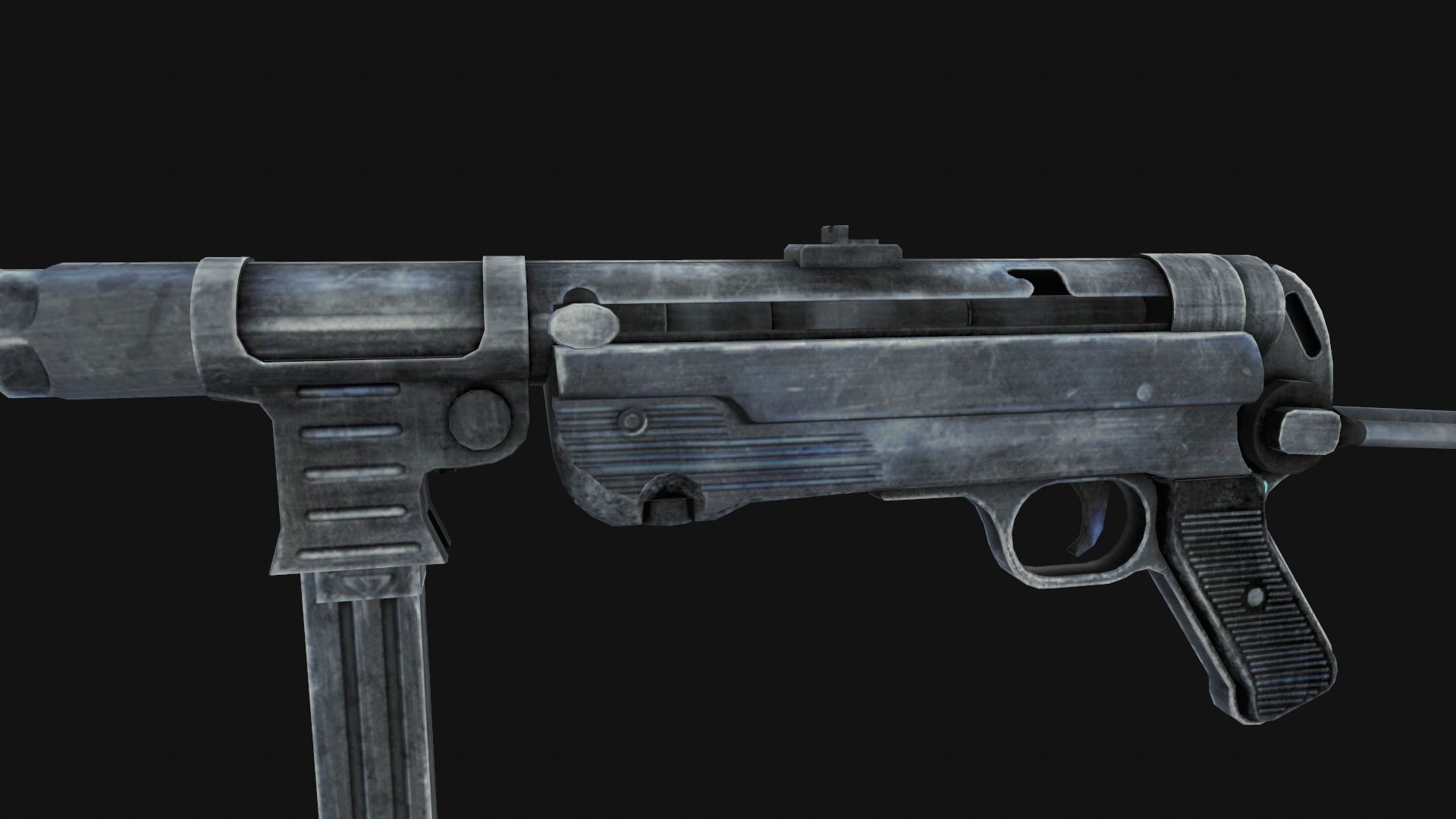 3D model Submachine gun MP40 VR / AR / low-poly | CGTrader