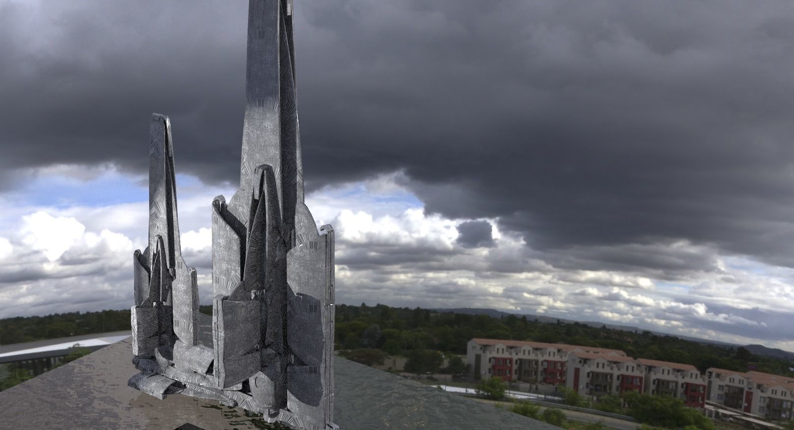 Halo Forerunner Inspired Towers 2 3D model | CGTrader