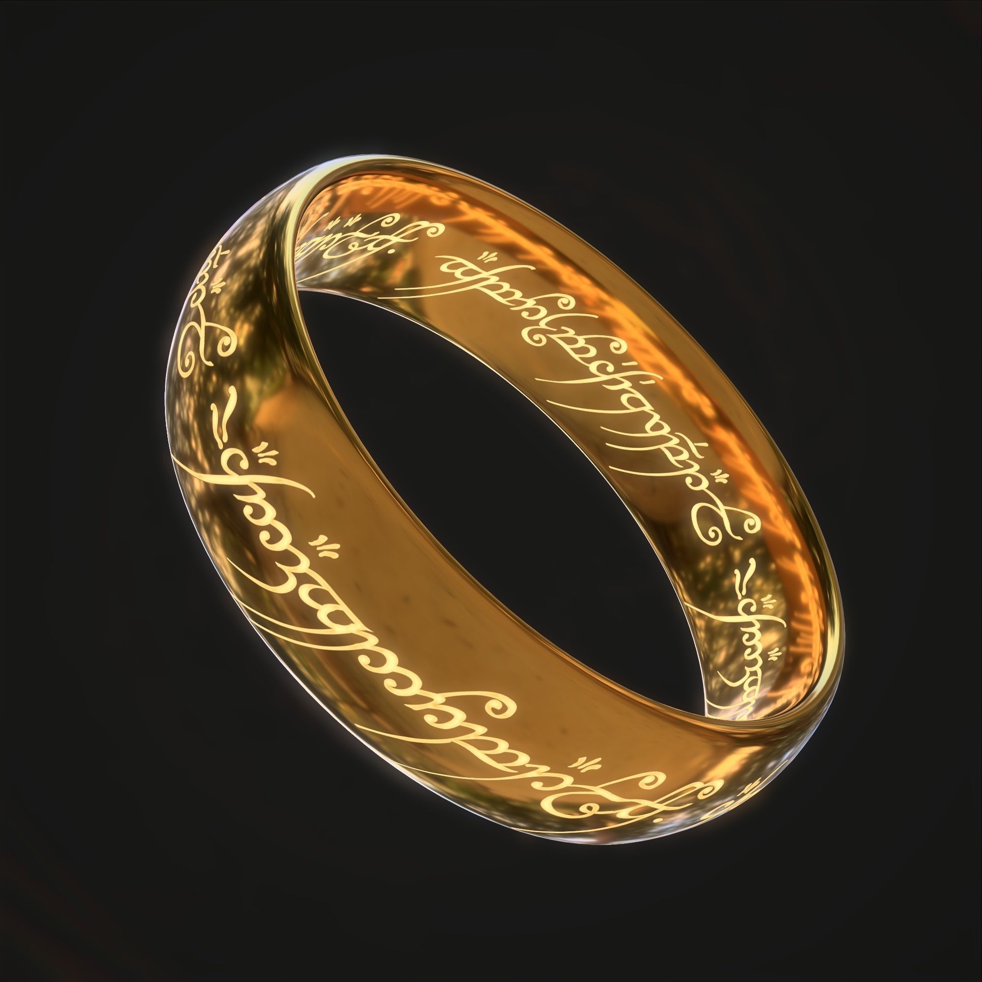 The One Ring - 3D Printable 3D model 3D printable | CGTrader
