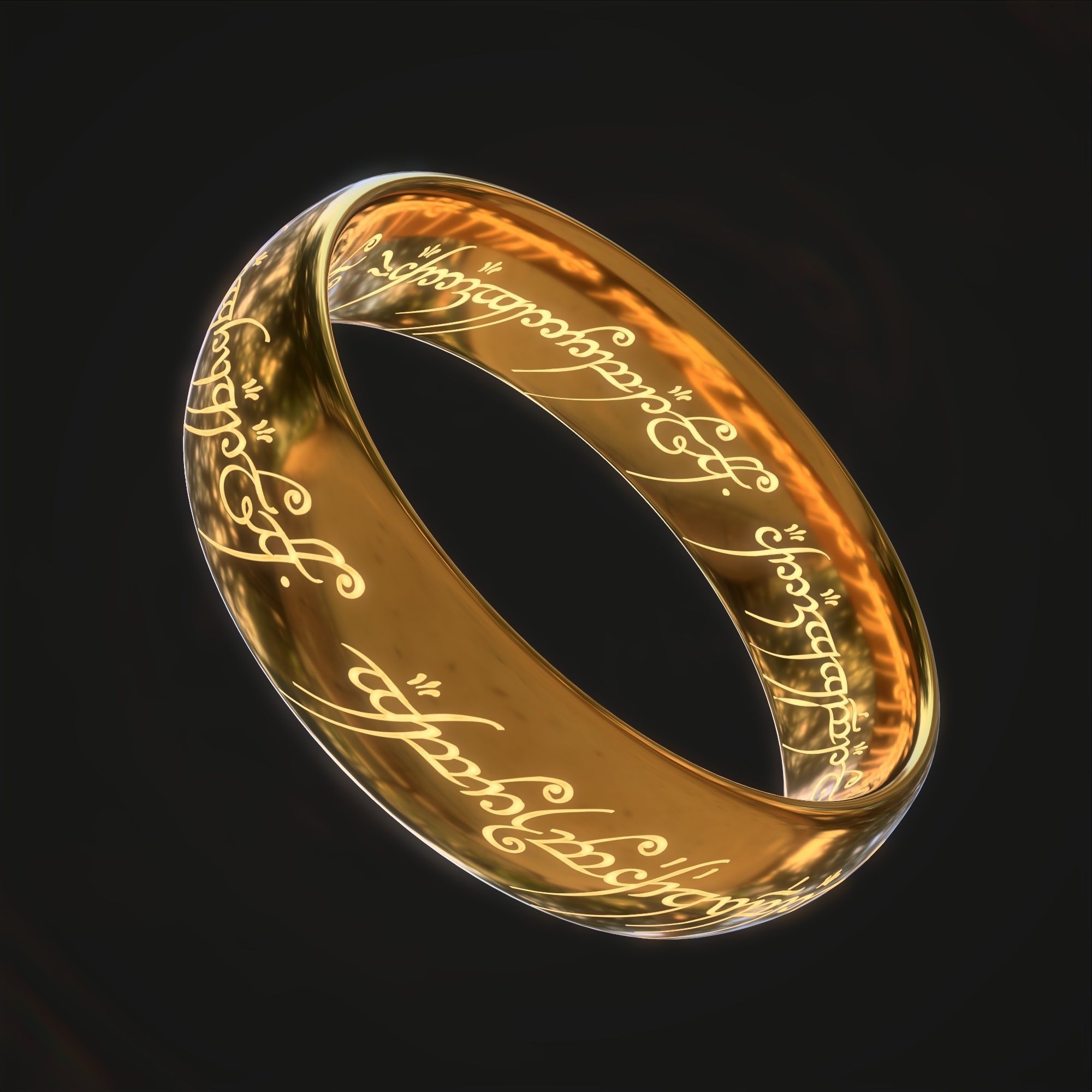 The One Ring - 3D Printable 3D model 3D printable | CGTrader