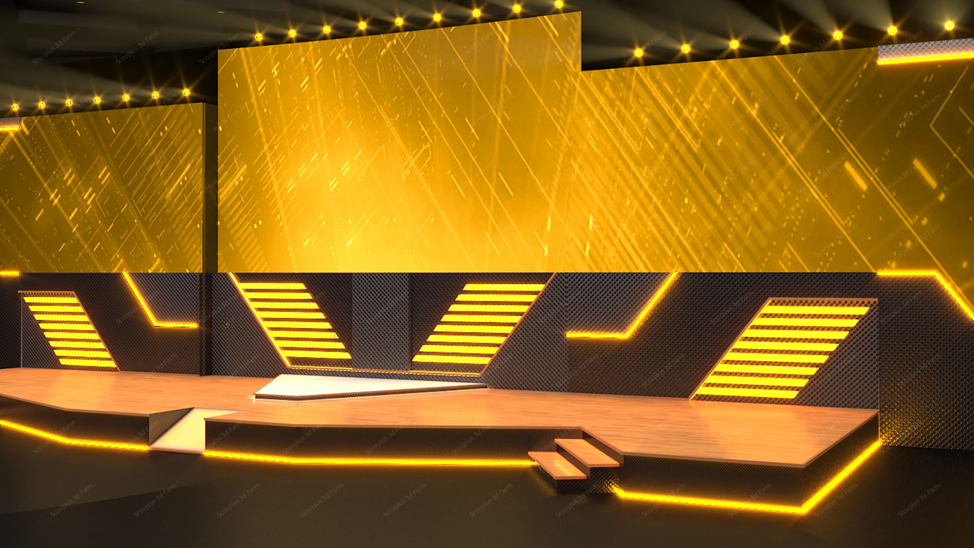 Virtual Stage 3D model | CGTrader