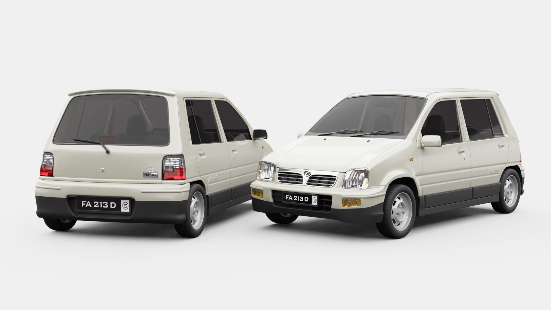 Perodua Kancil 850 3D model | CGTrader