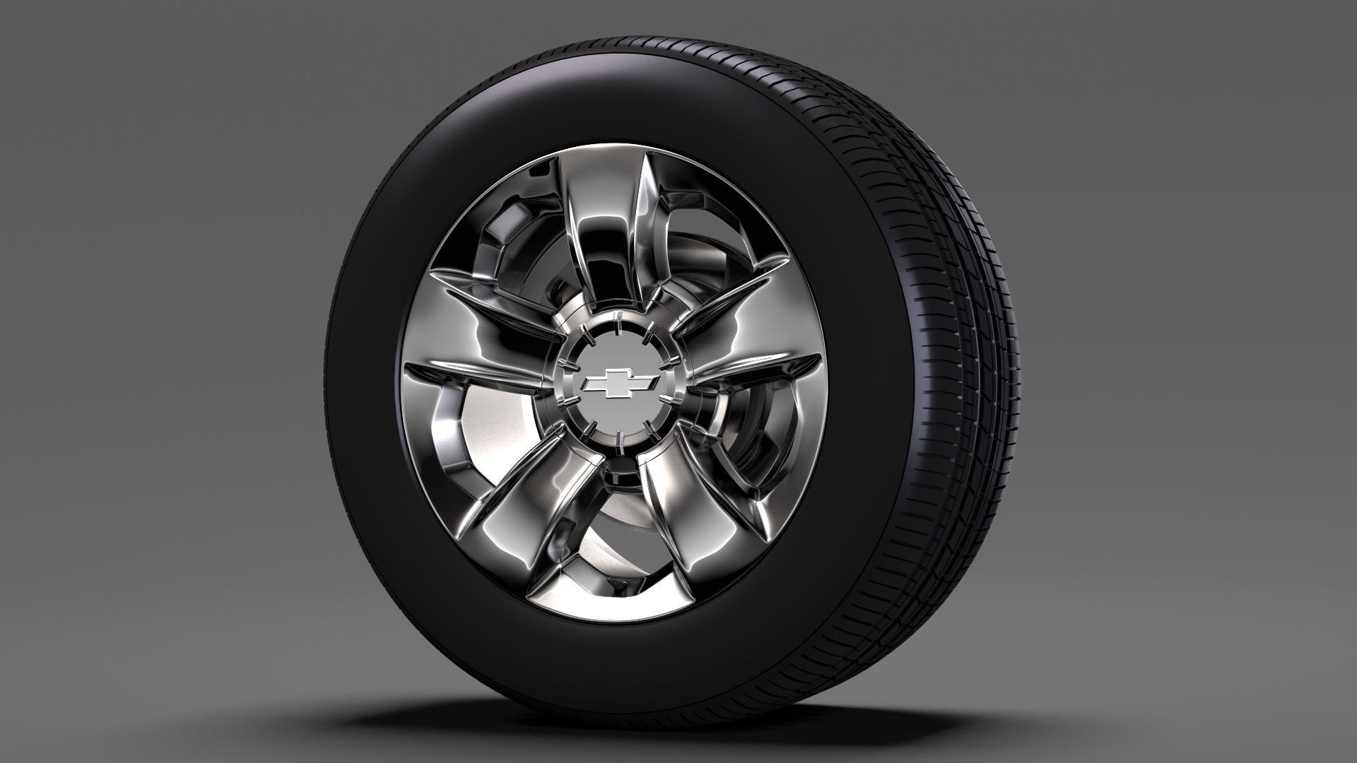 Chevrolet Silverado LTZ Z71 wheel 2017 3D model | CGTrader