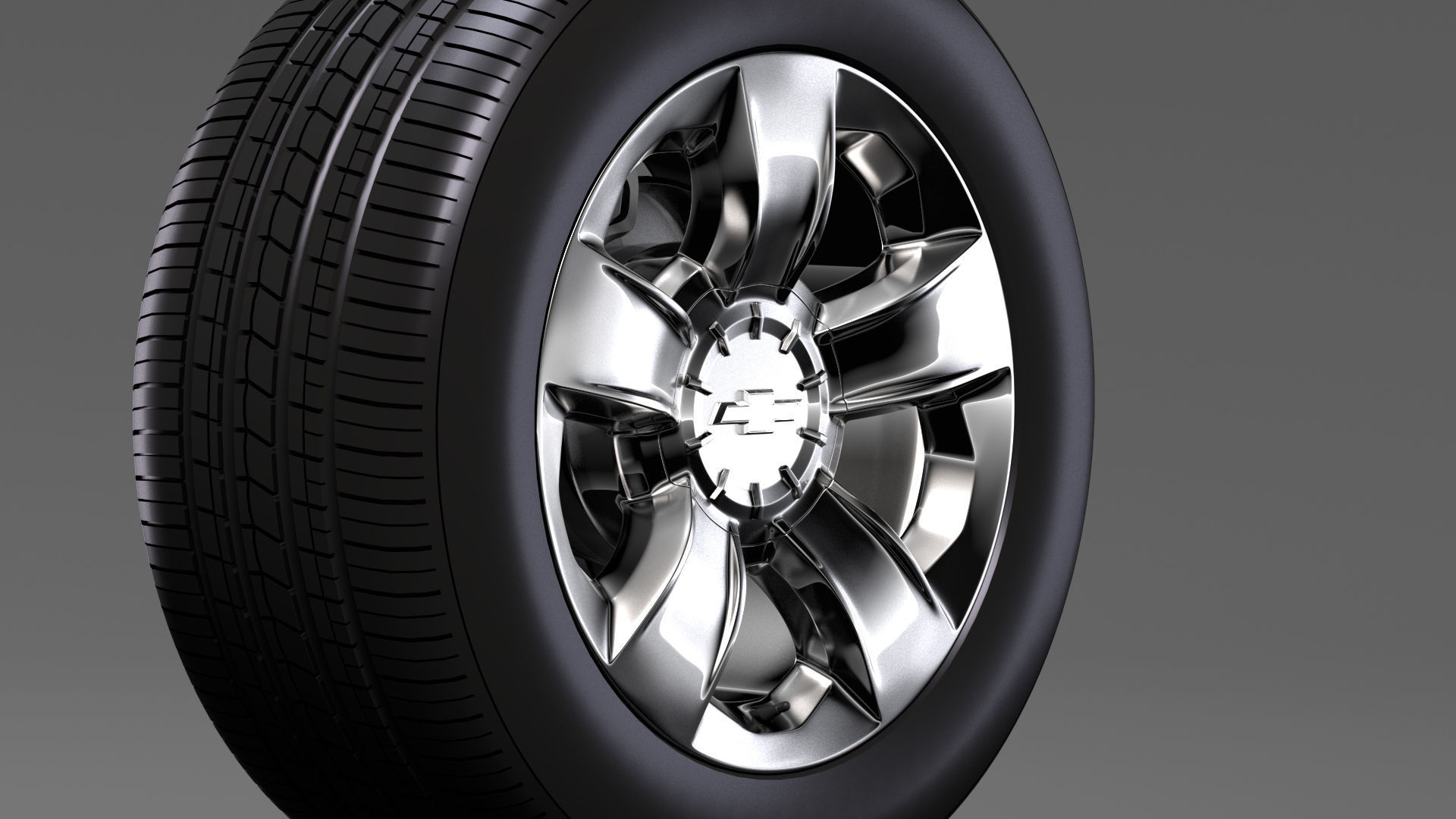 Chevrolet Silverado LTZ Z71 wheel 2017 3D model | CGTrader