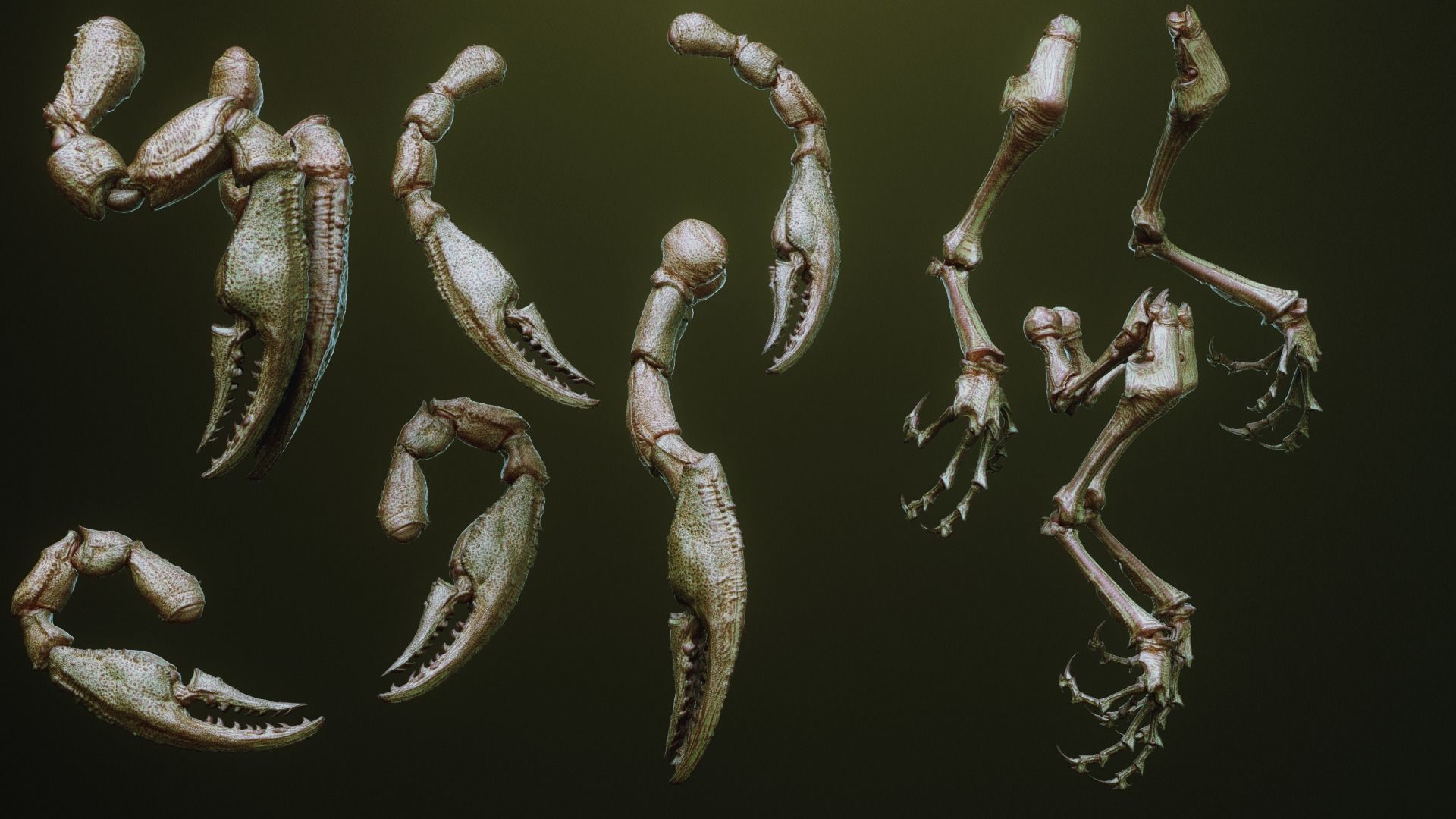 iNSEKt 150 monster parts 3D model | CGTrader