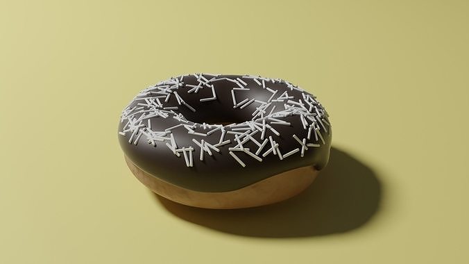 3D model Donut Low Poly VR / AR / low-poly | CGTrader