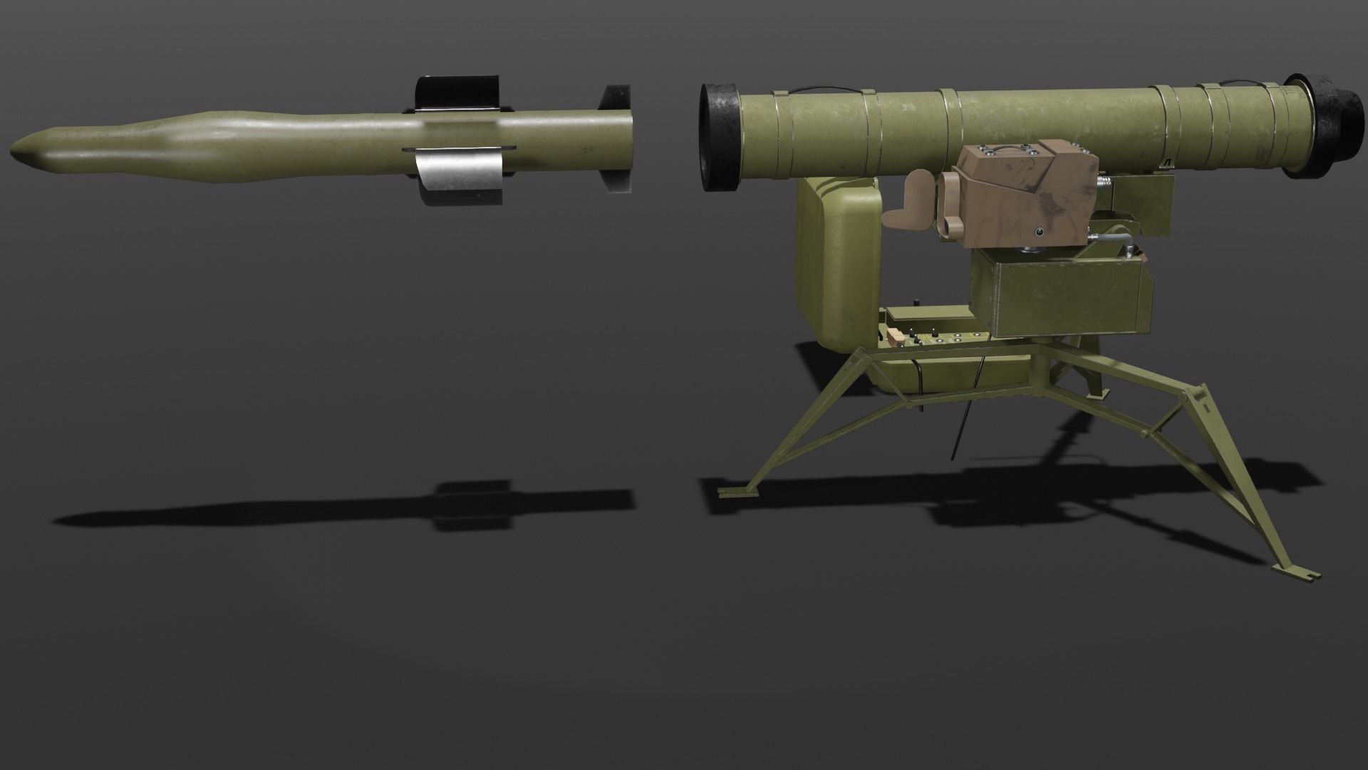 3D model Stugna-P ATGM VR / AR / low-poly | CGTrader