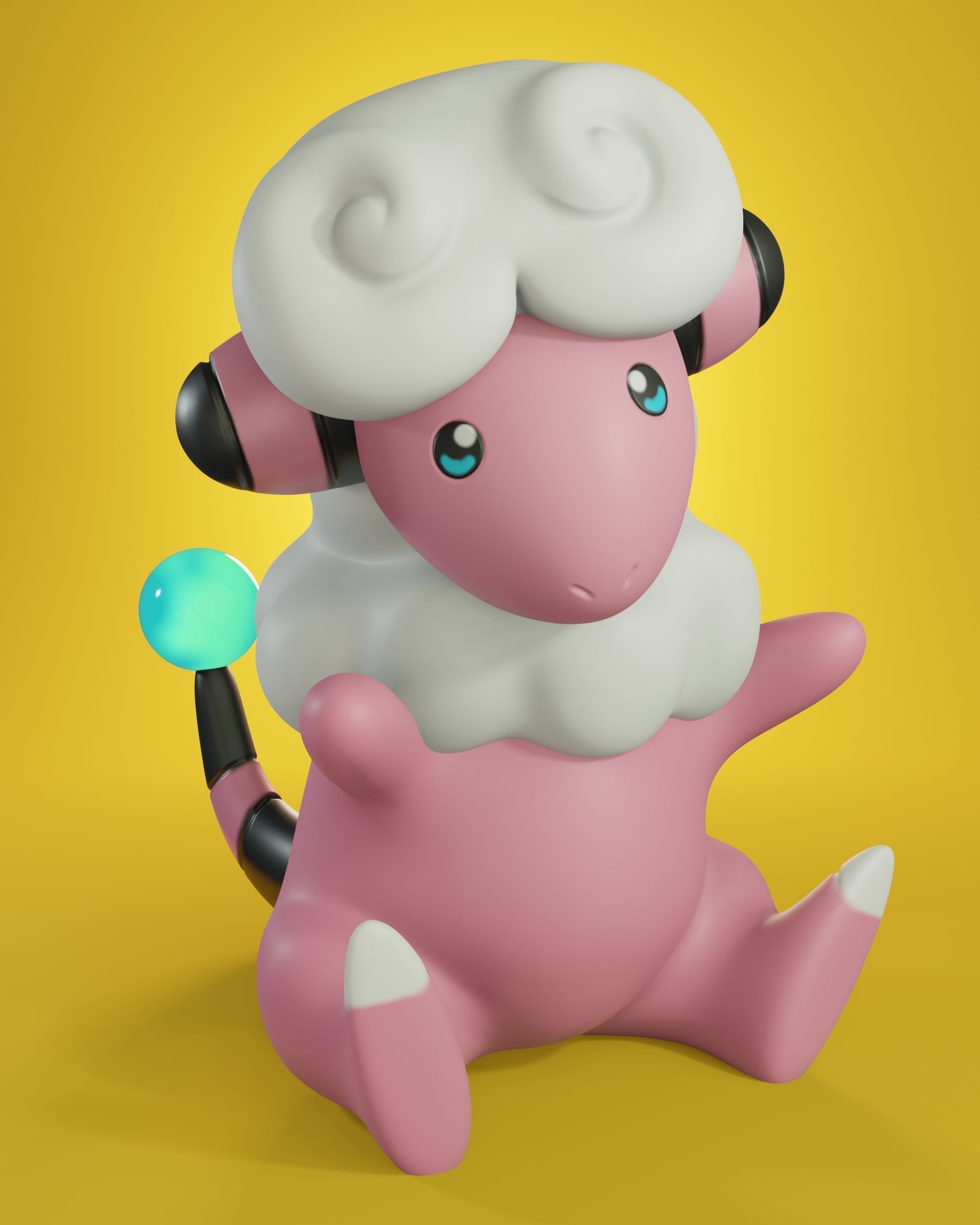 Pokemon mareep evolution pack 3D model 3D printable | CGTrader