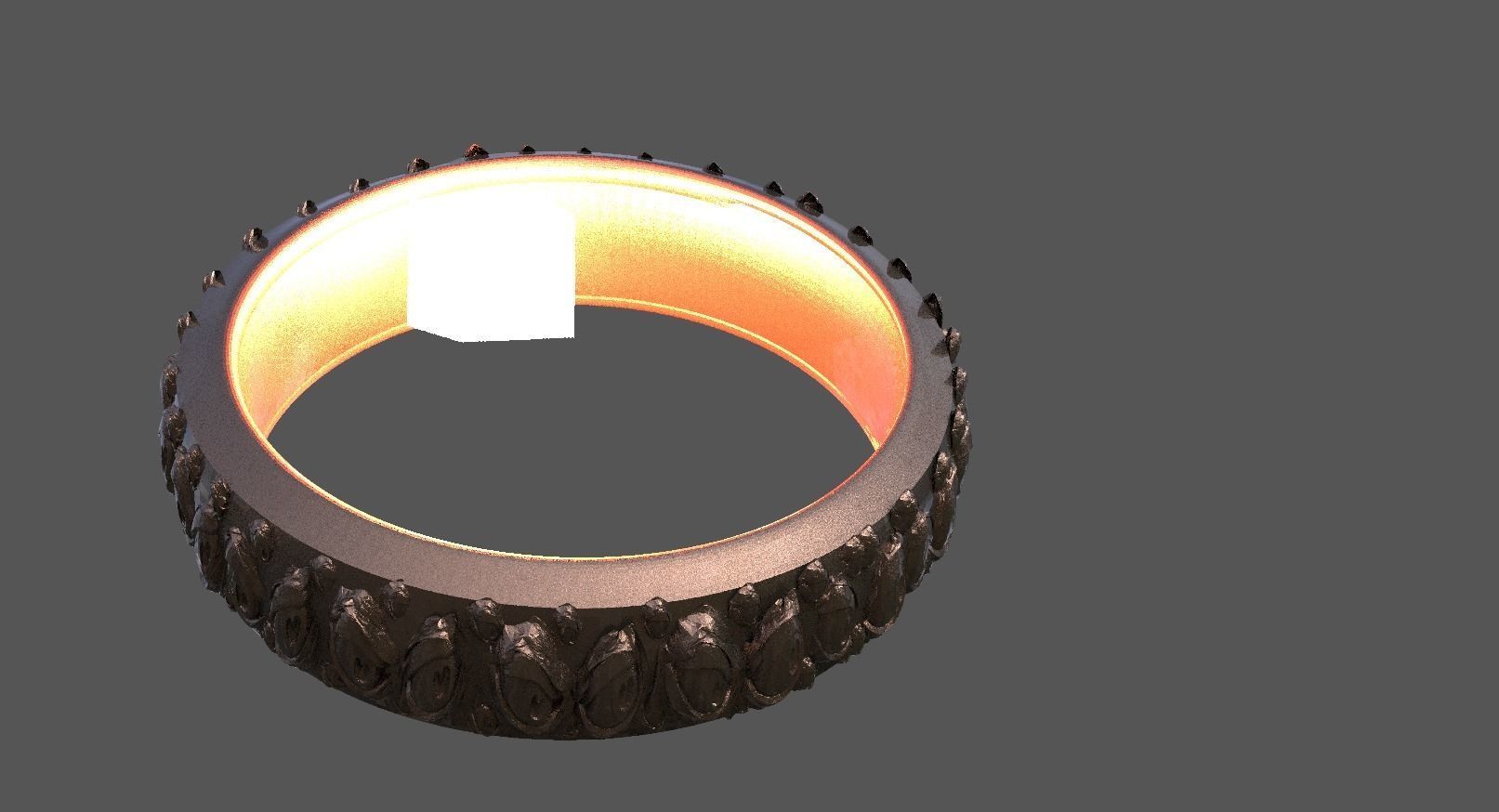Angel Wheel Ring With Eyes 3D model | CGTrader