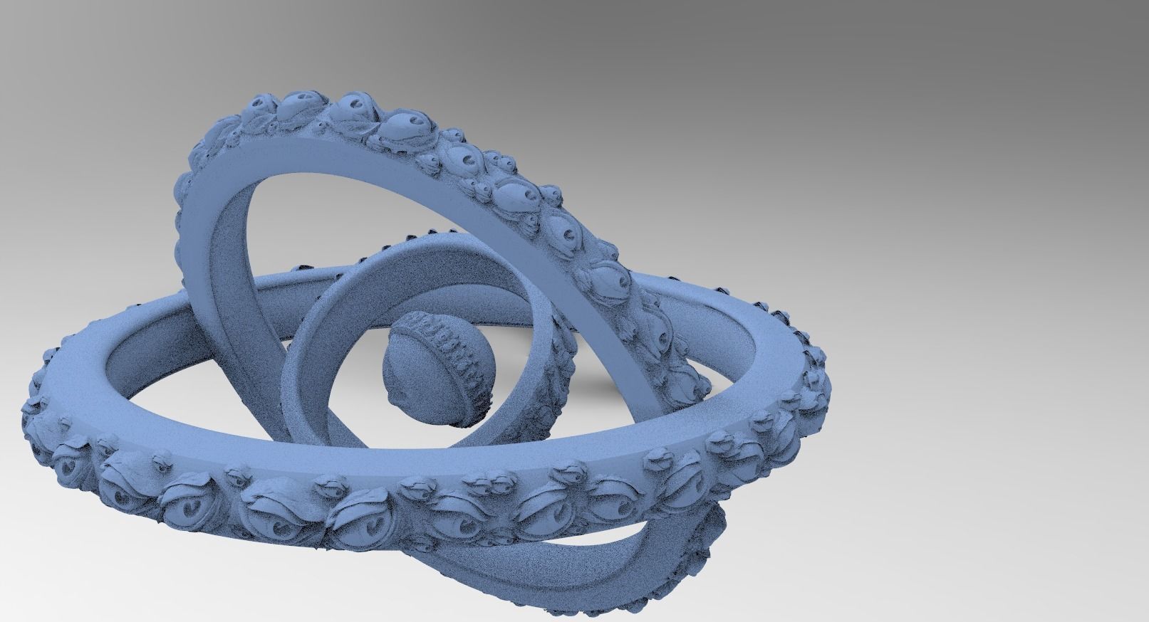 Angel Wheel Eye Rings Full Scene 3D model | CGTrader