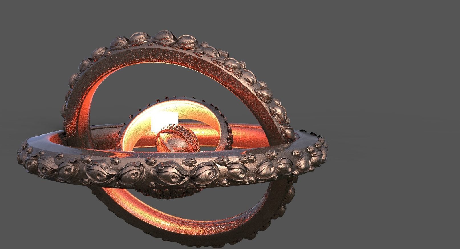 Angel Wheel Eye Rings Full Scene 3D model | CGTrader