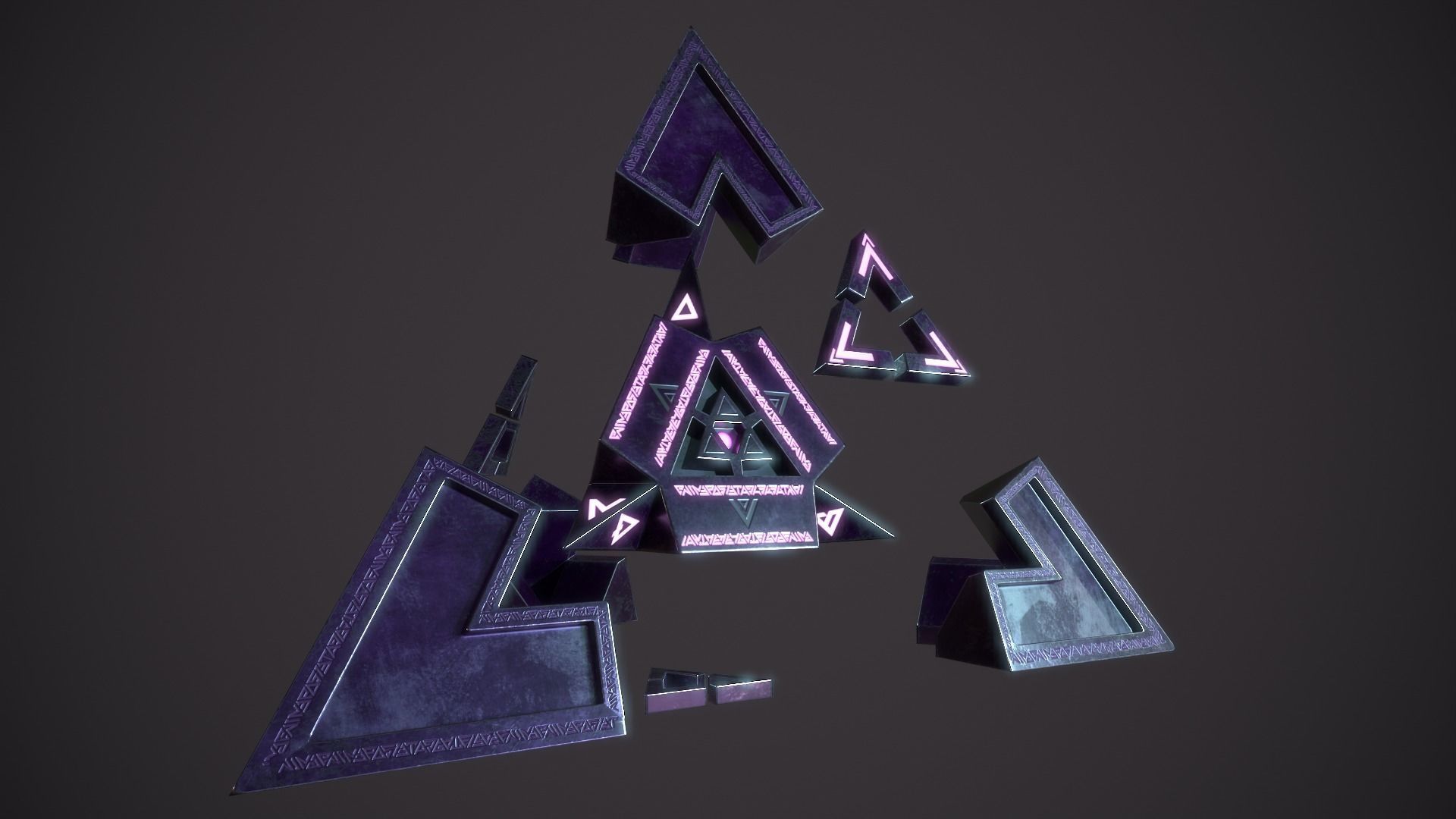 3D model Alien artifact animated camera drone VR / AR / low-poly | CGTrader